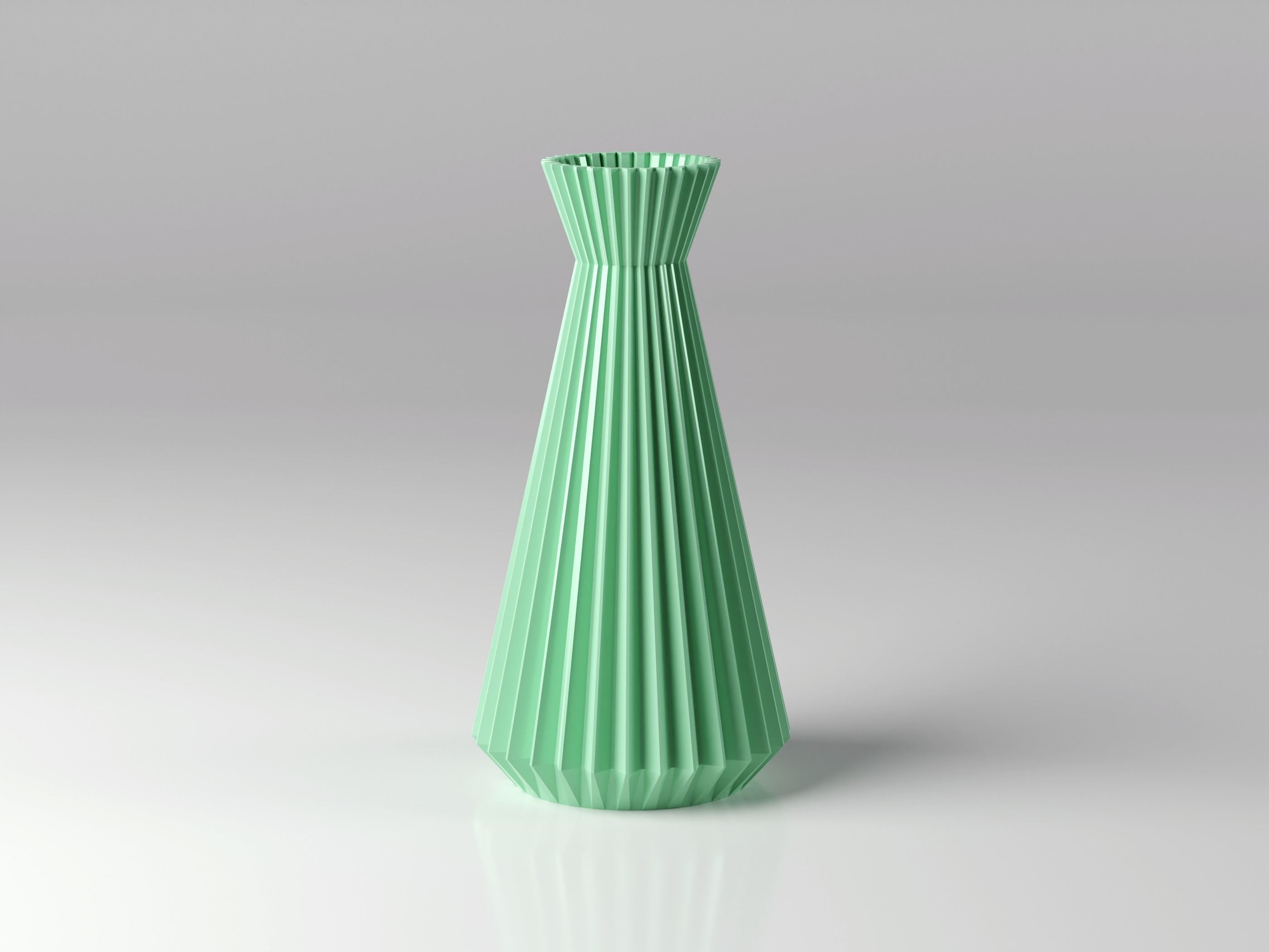 Set 3 Tall Fluted Vase - STL Files for 3D Printers 3D model 3D ...