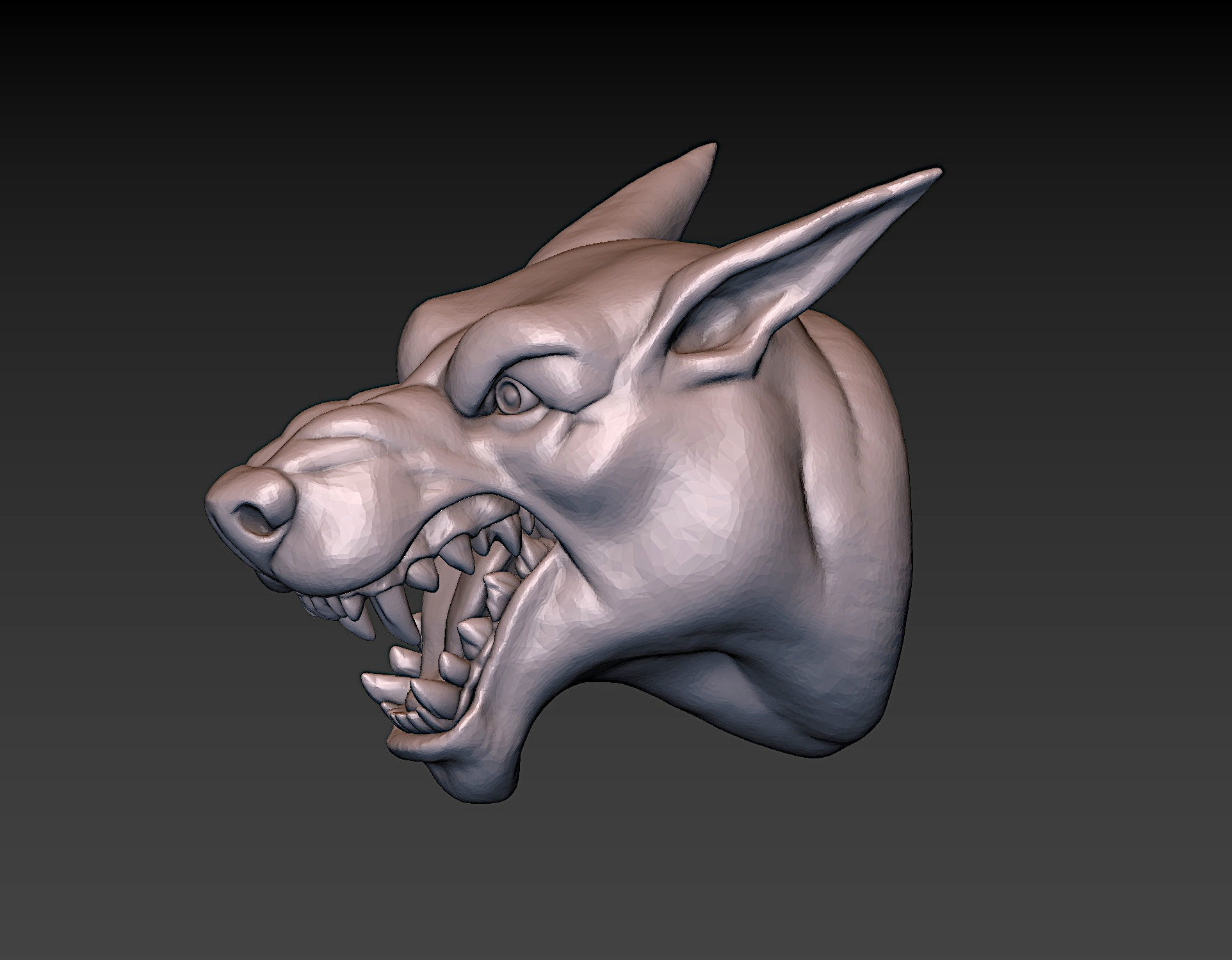 Doberman Dog Head 3D model 3D printable | CGTrader