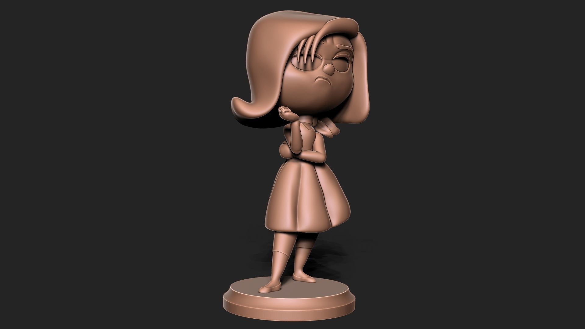 inside out - disgust with base 3D model 3D printable | CGTrader