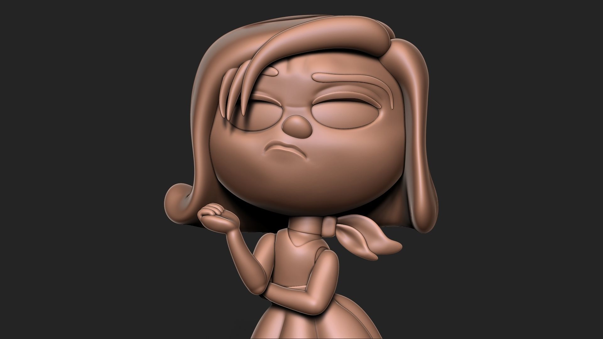 inside out - disgust with base 3D model 3D printable | CGTrader