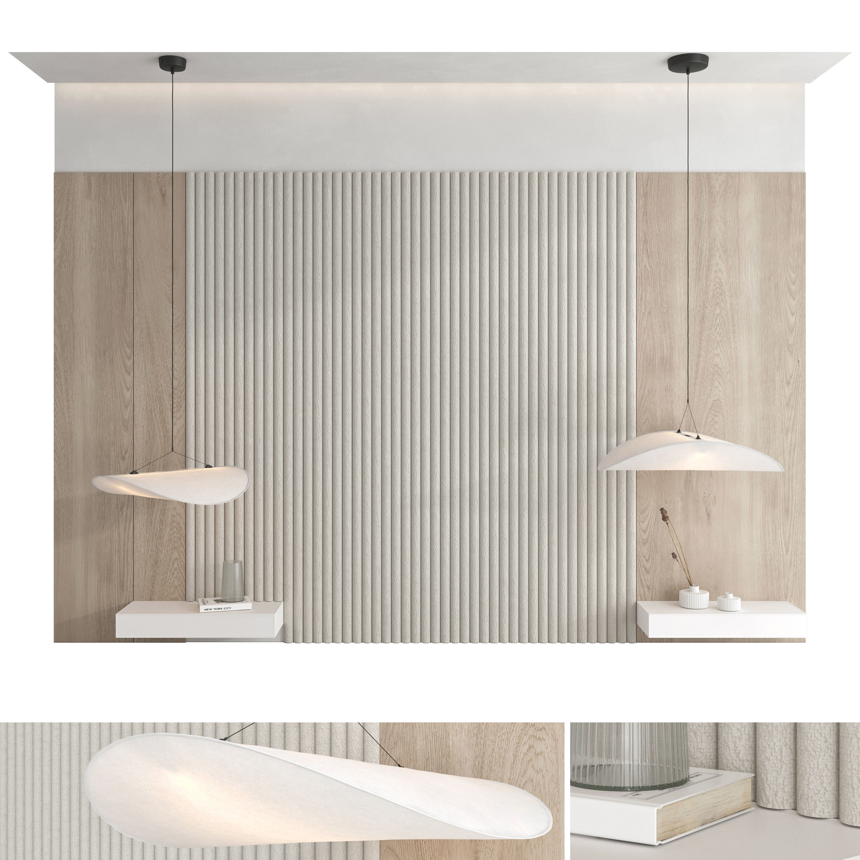 Decorative wall panel set 109 3D model | CGTrader