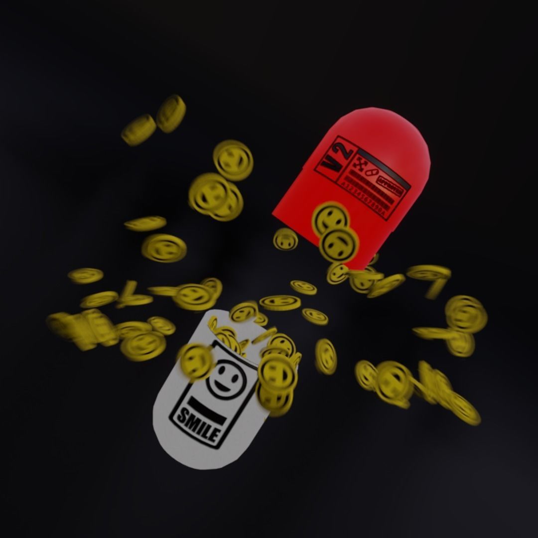 Smail pill free VR / AR / low-poly 3D model | CGTrader