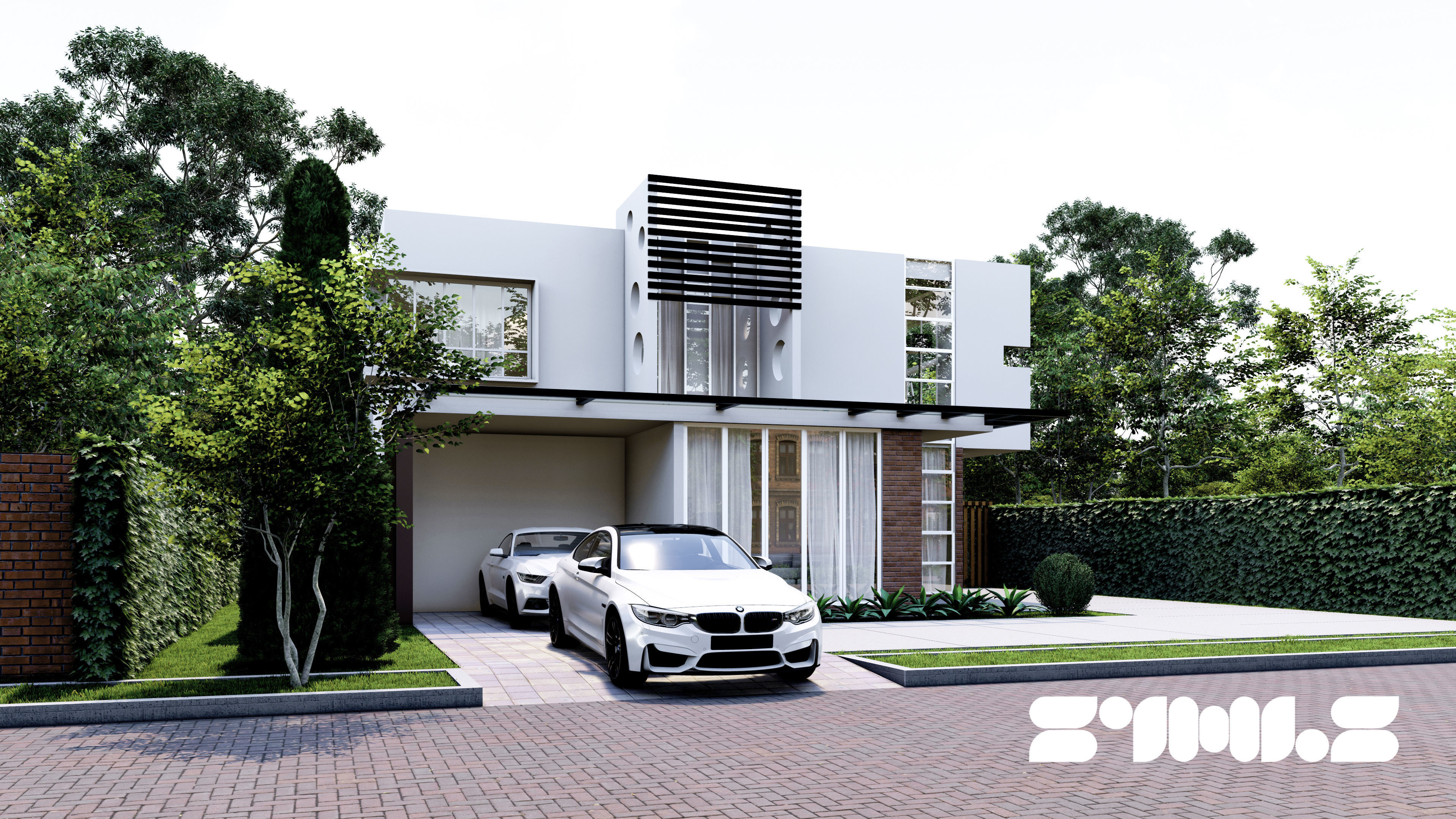 LUMION SCENE MINIMALIST HOUSE RHYSWANDI 3D model | CGTrader