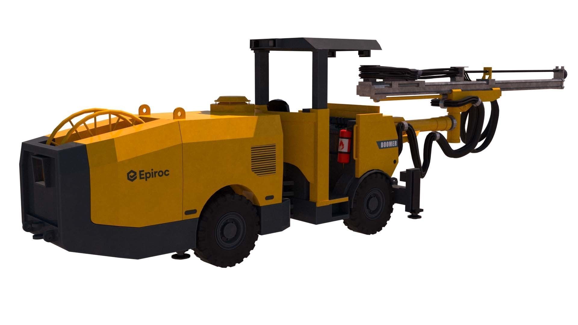 3D model Boomer Epiroc T1 VR / AR / low-poly | CGTrader