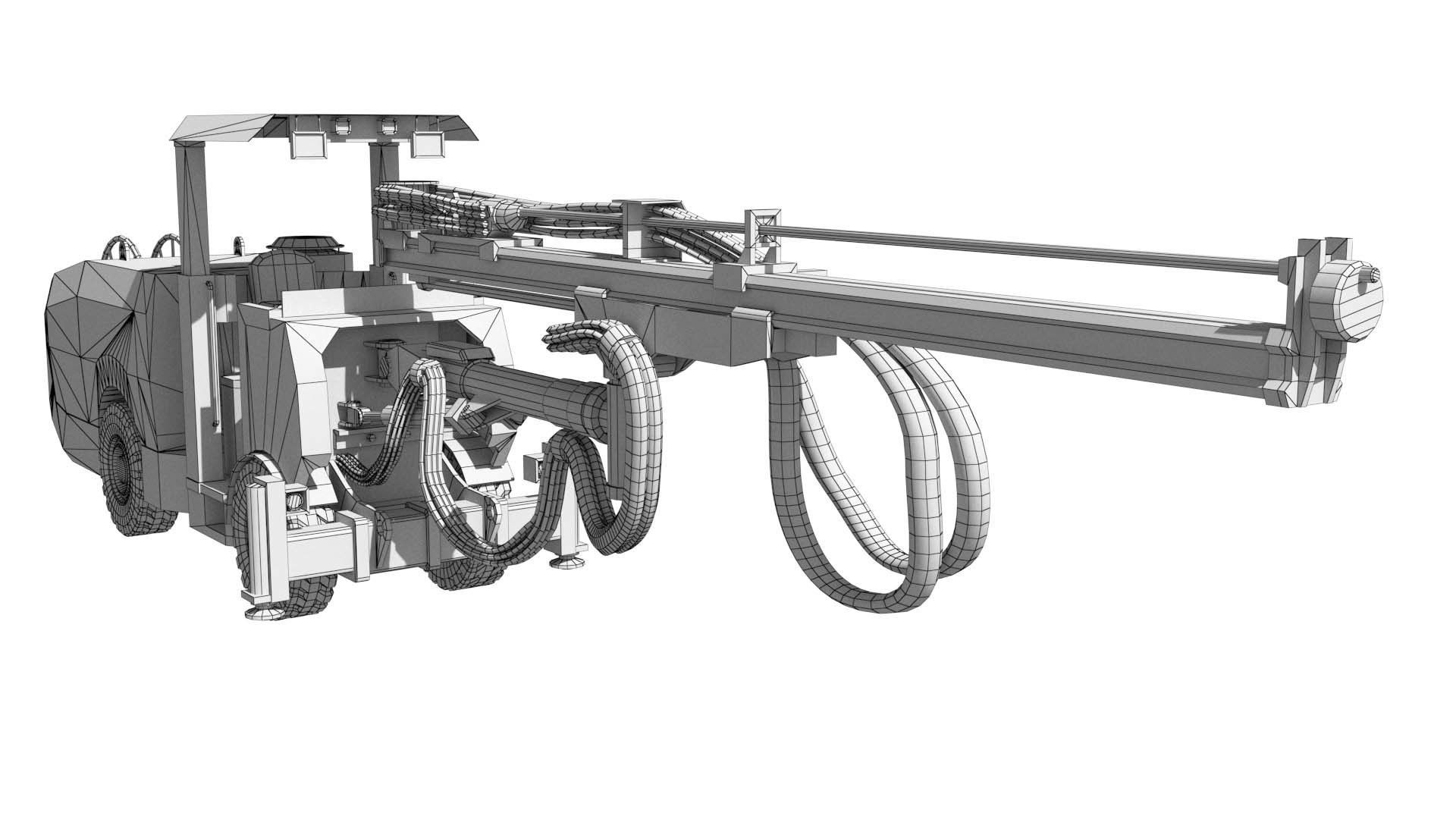 3D model Boomer Epiroc T1 VR / AR / low-poly | CGTrader