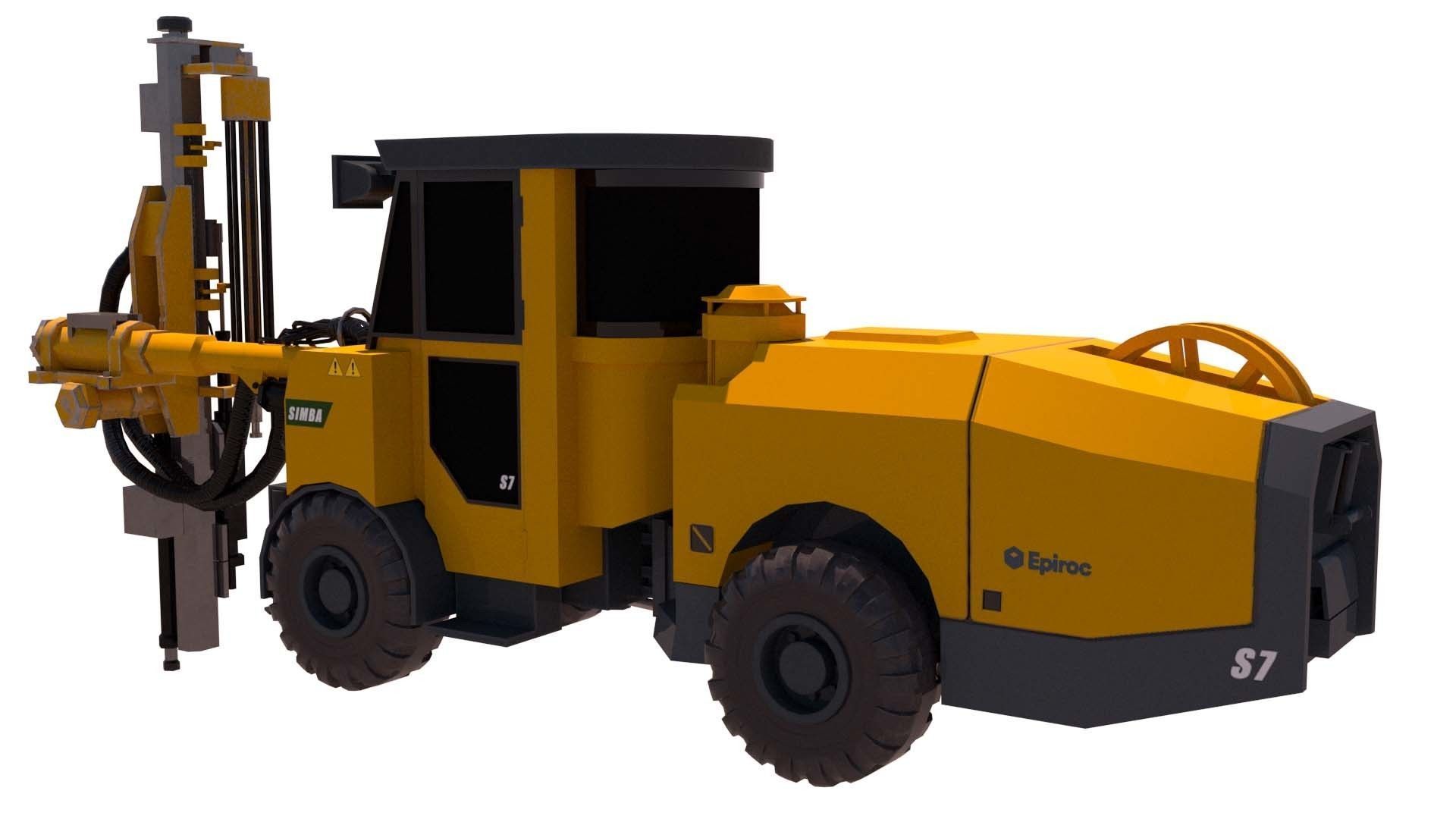 3D model Epiroc Simba S7 VR / AR / low-poly | CGTrader