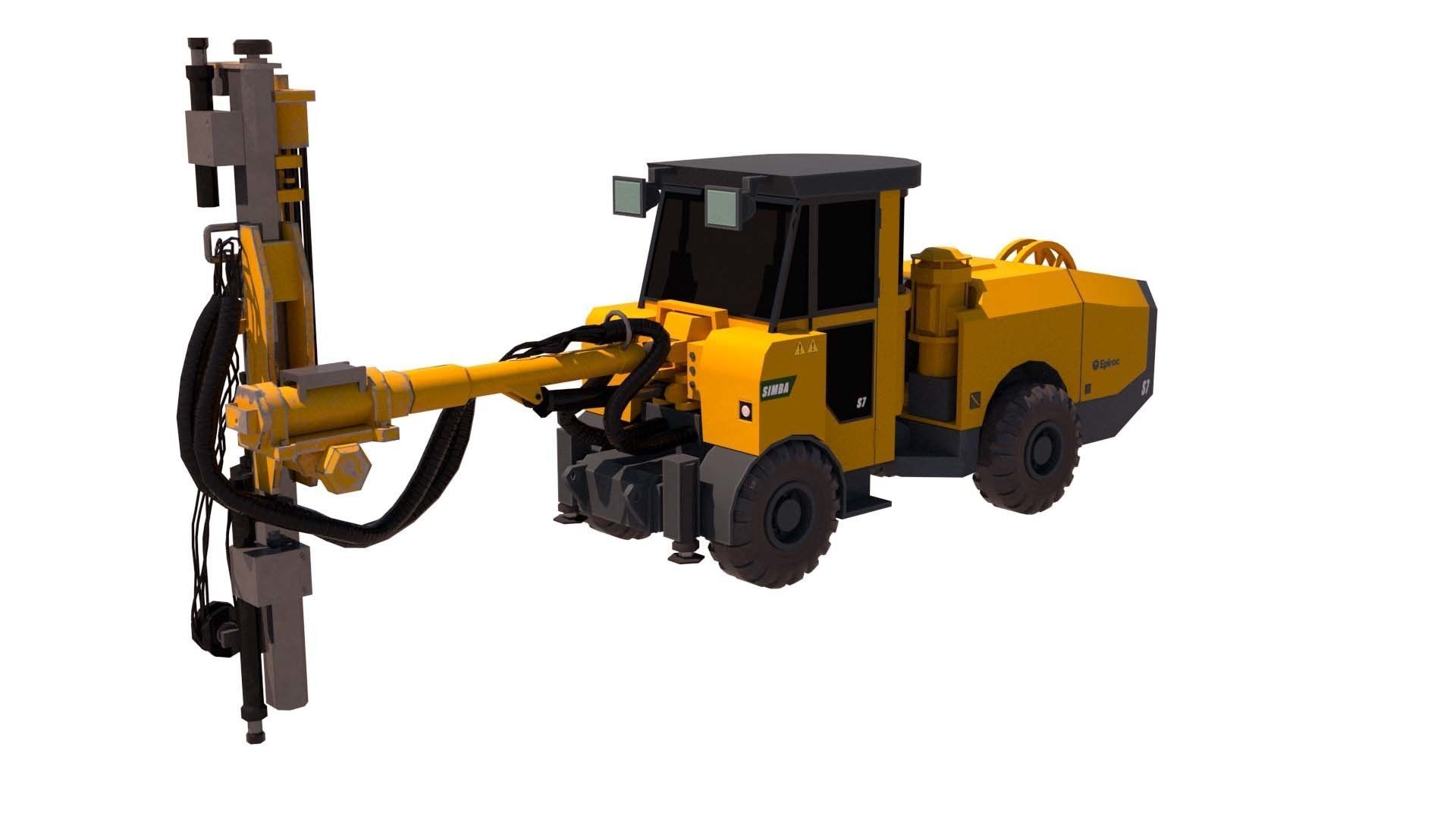 3D model Epiroc Simba S7 VR / AR / low-poly | CGTrader