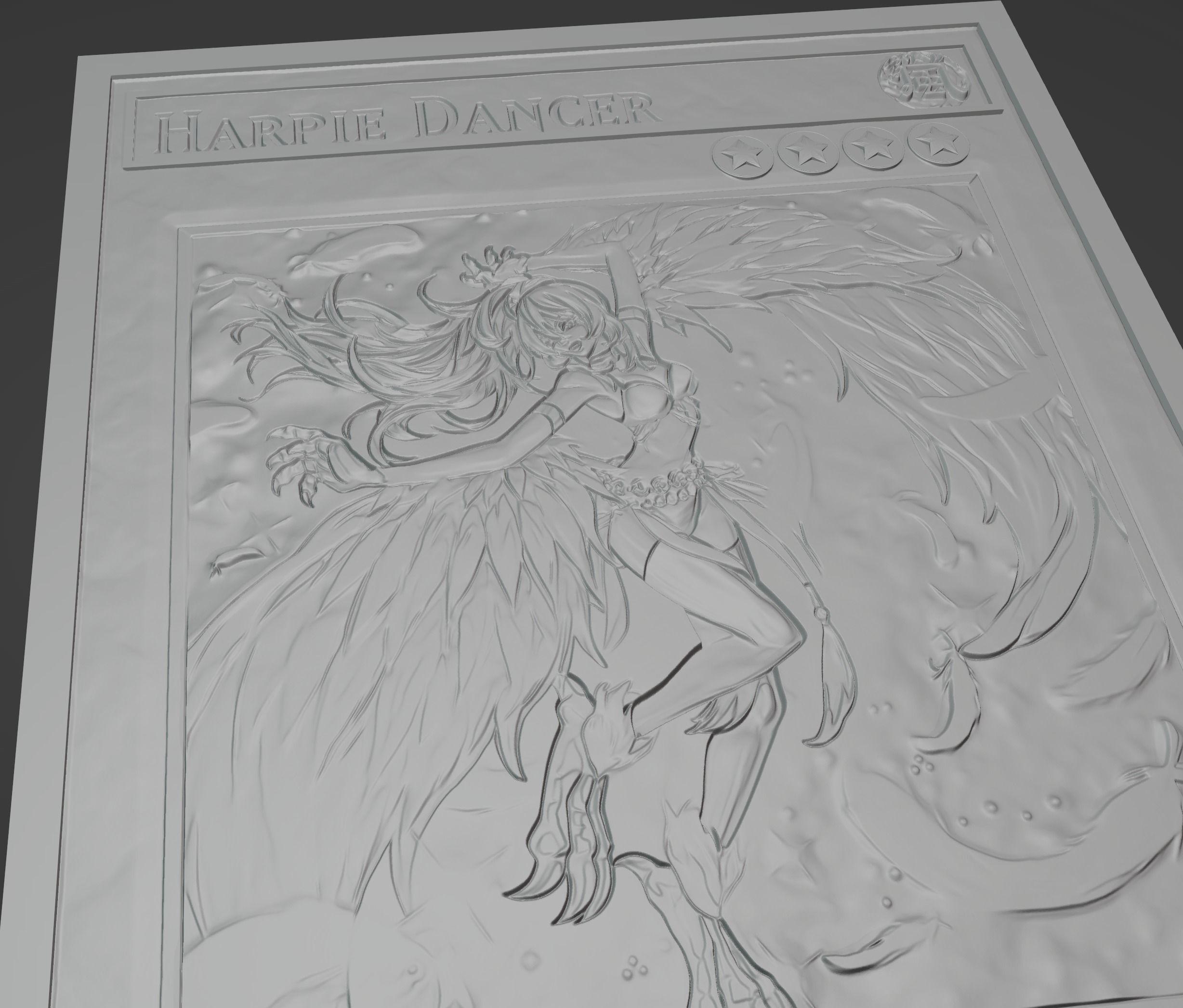 harpie dancer - yugioh 3D model 3D printable | CGTrader