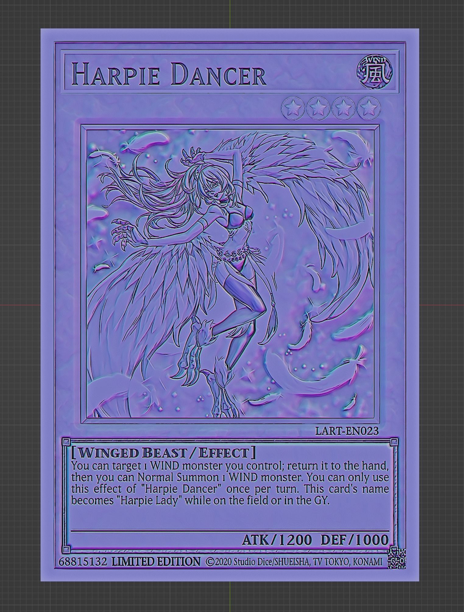 harpie dancer - yugioh 3D model 3D printable | CGTrader