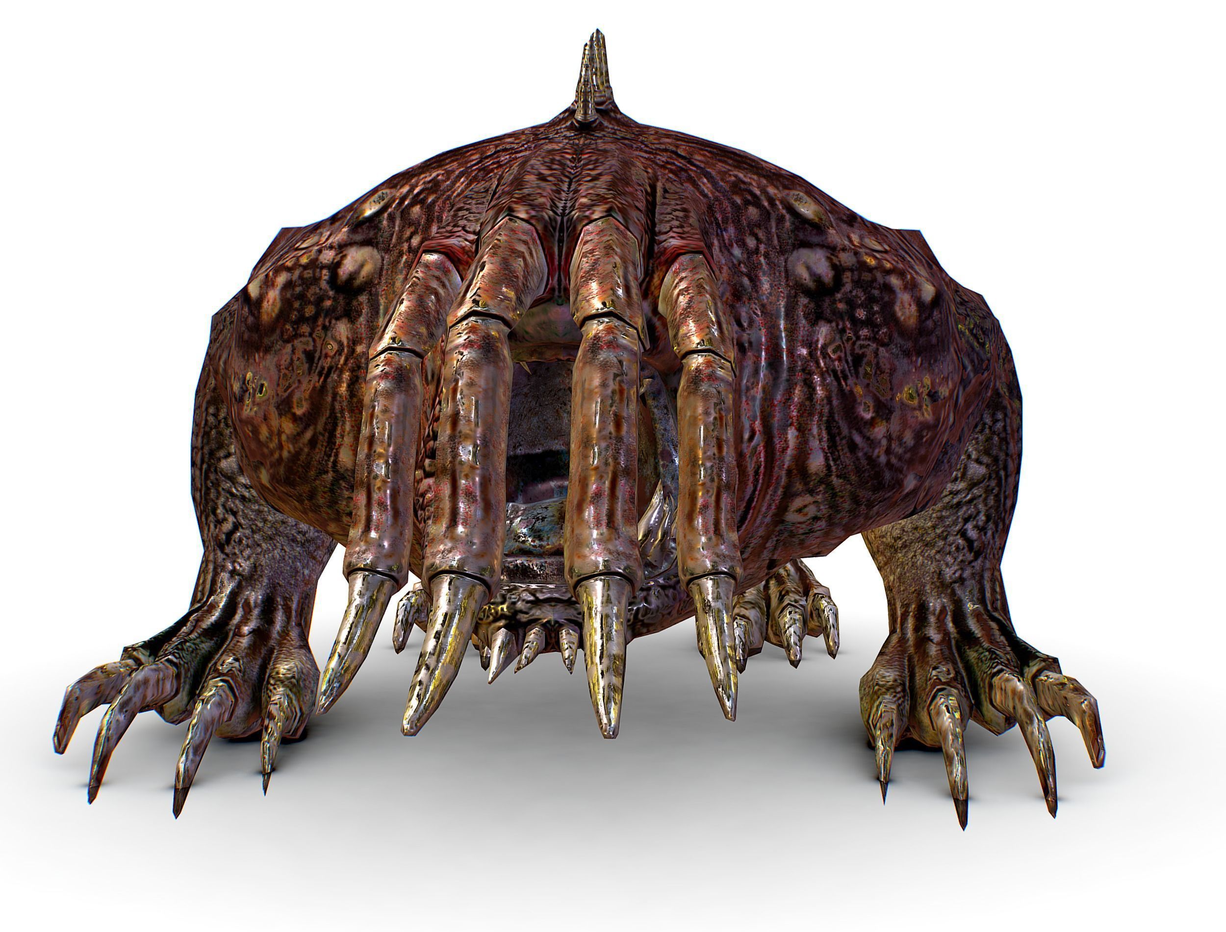 3D model Low Poly Monster Big Tusks Huge Mouth VR / AR / low-poly ...