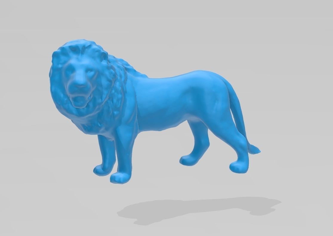 Lion 3D Print STL File 1 Ideal for 3D Printing Collectibles 3D model 3D ...