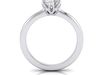 Solitaire diamond ring with Protea flower stylized setting 3D model 3D ...