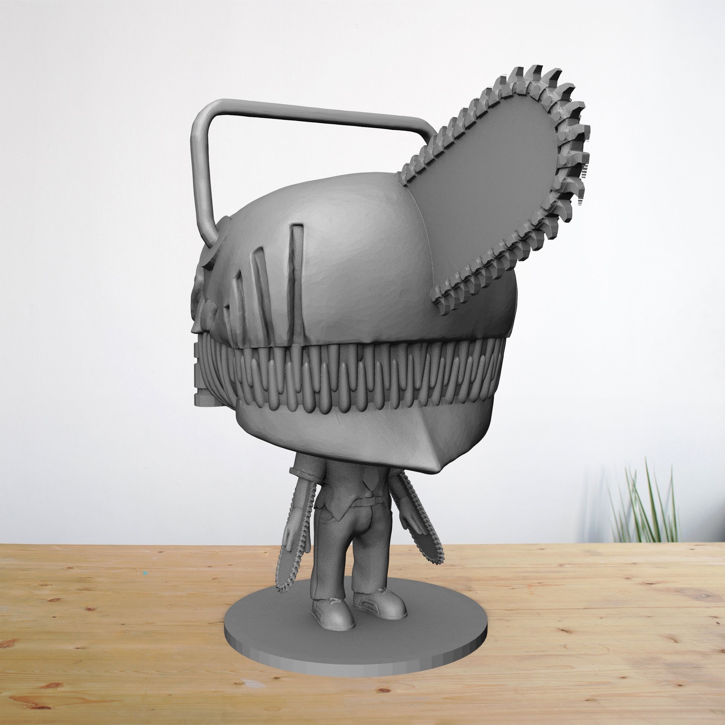 Chainsaw Man PopFunko 3D model 3D printable | CGTrader