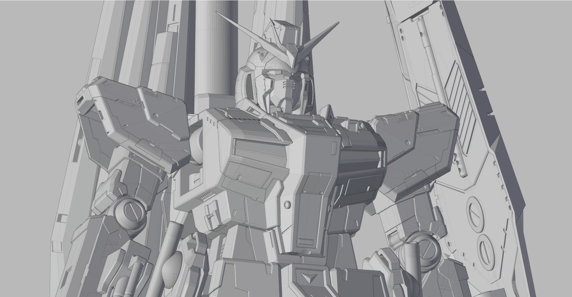 Nu gundam RX-93 3D model | CGTrader