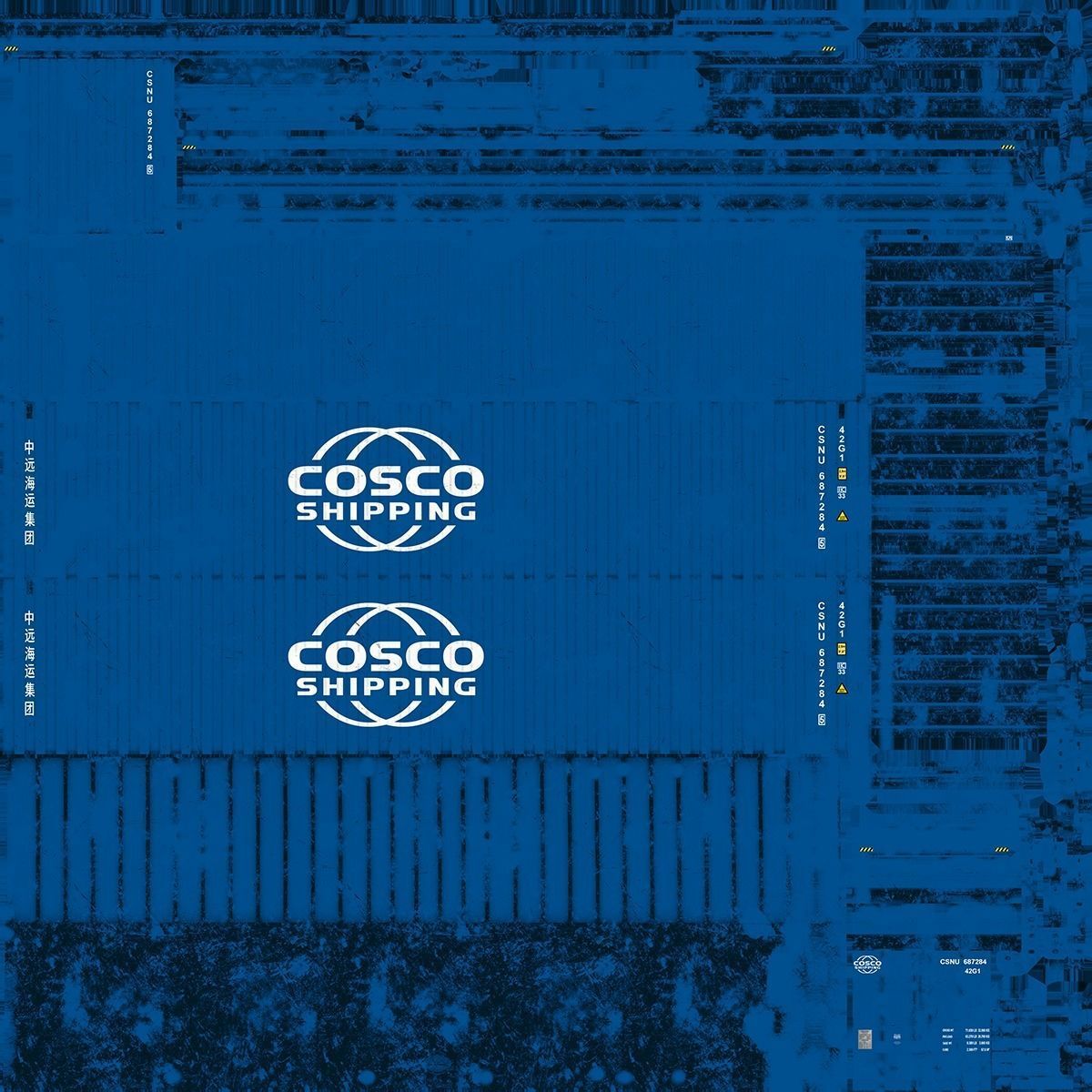 40 feet COSCO standard shipping container 3D model | CGTrader
