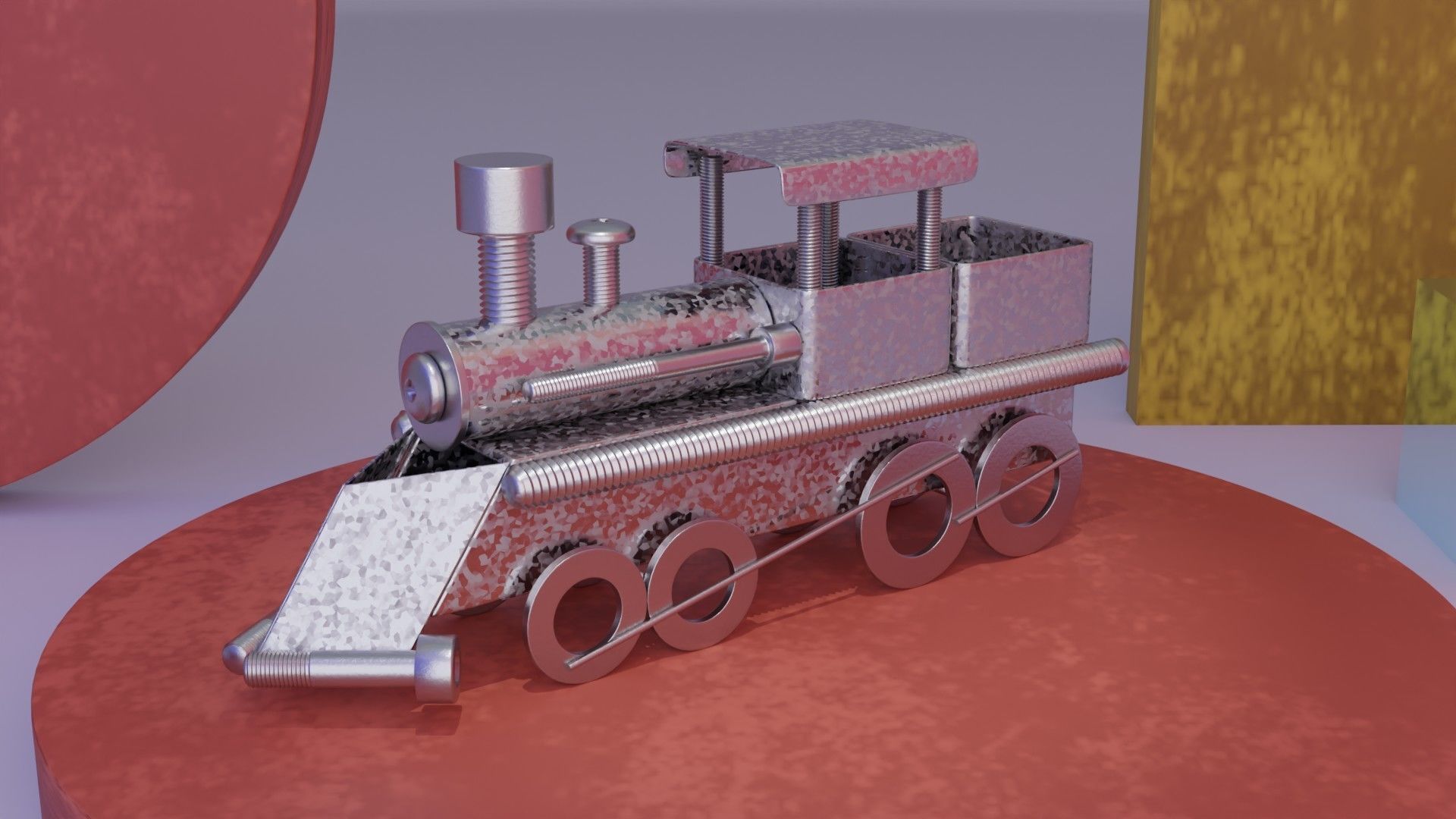 3D model Locomotive metal art VR / AR / low-poly | CGTrader