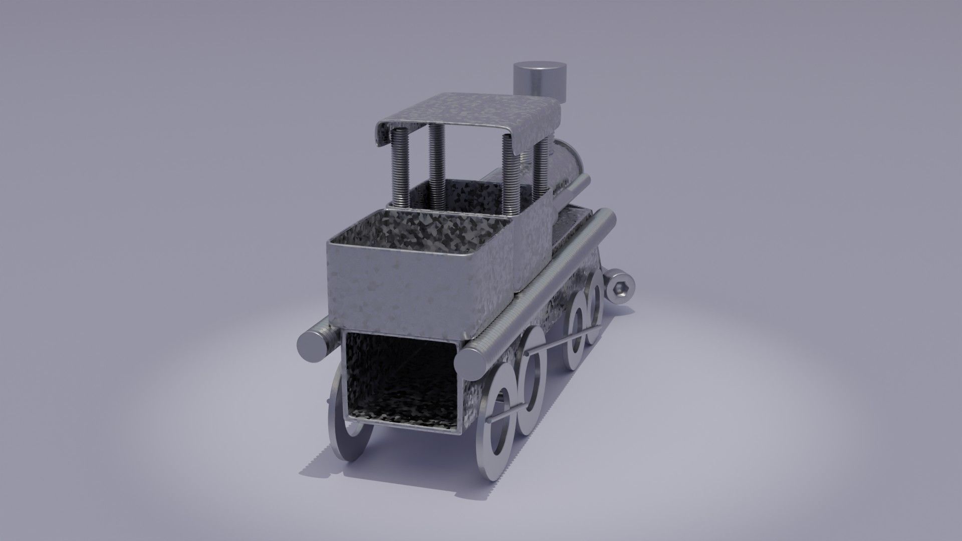 3D model Locomotive metal art VR / AR / low-poly | CGTrader