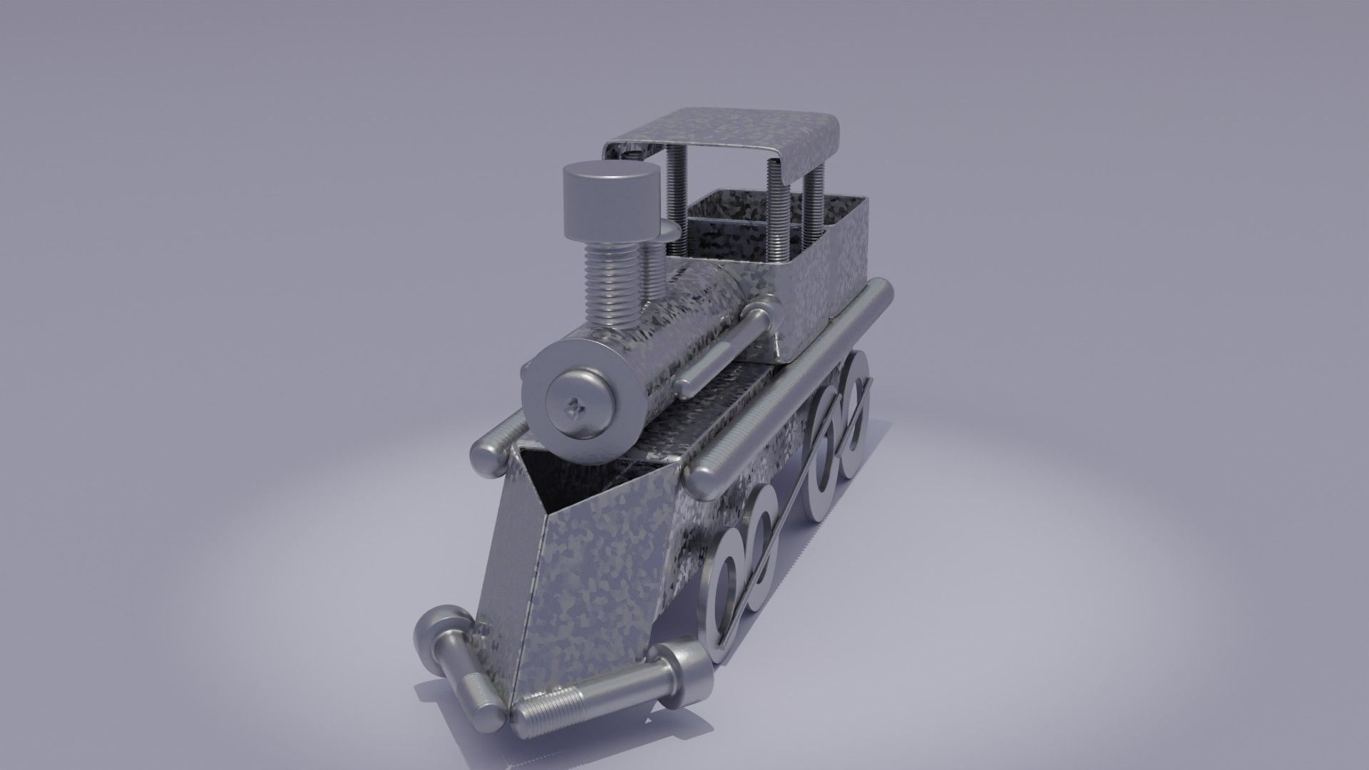 3D model Locomotive metal art VR / AR / low-poly | CGTrader