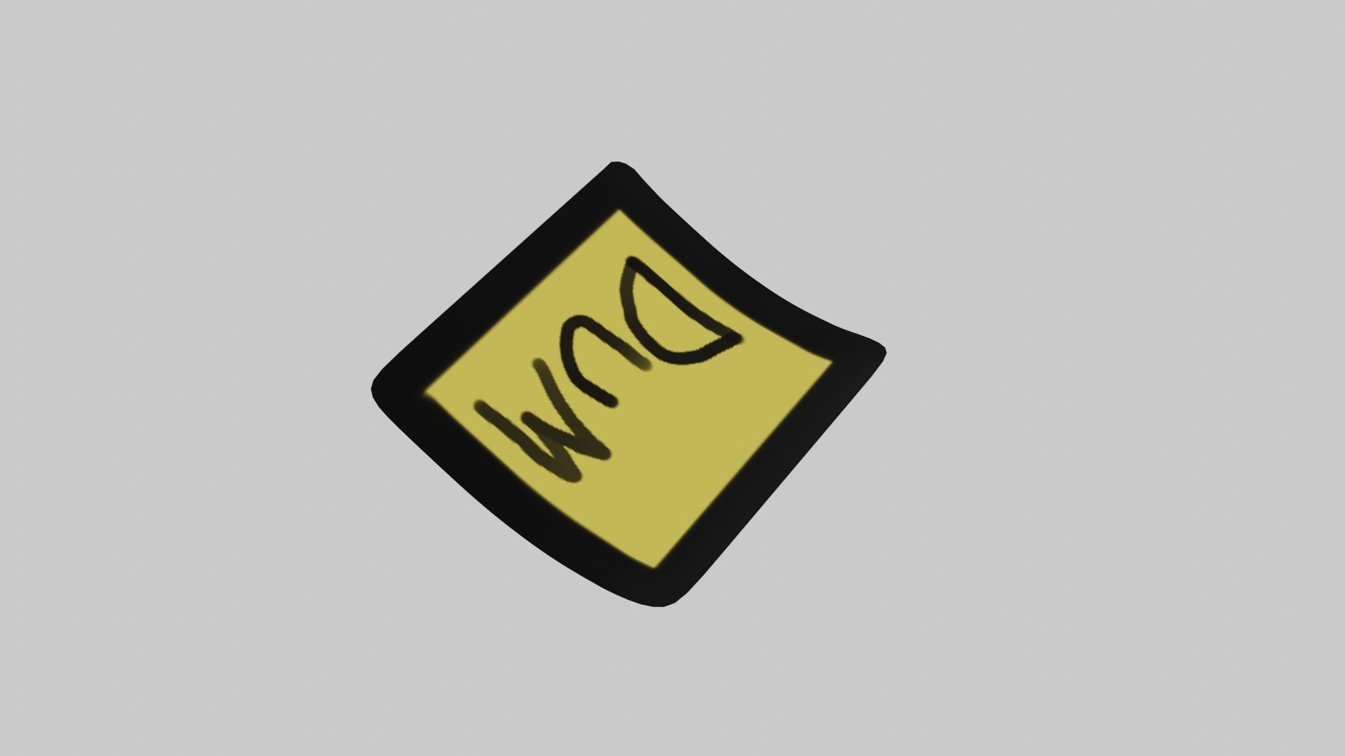 Dum Stick Note free 3D model | CGTrader