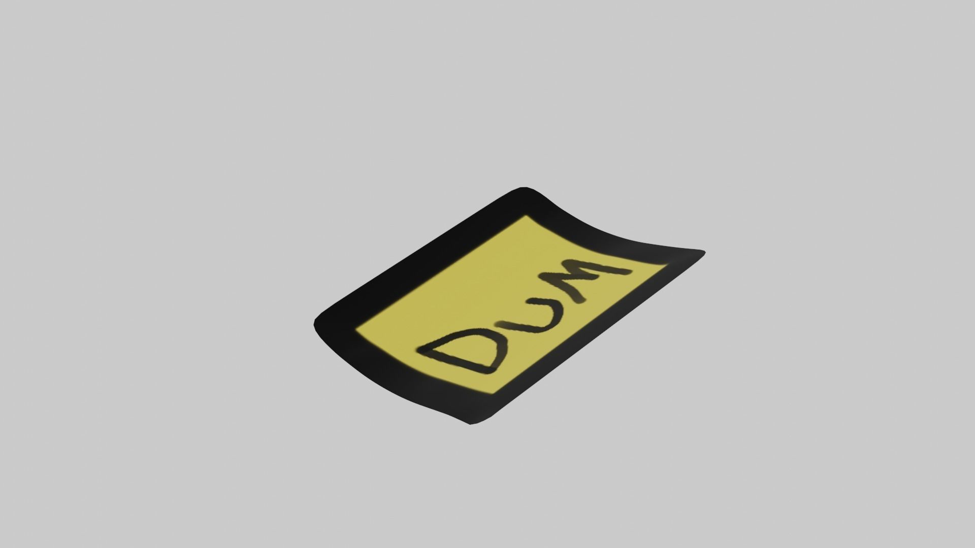 Dum Stick Note free 3D model | CGTrader