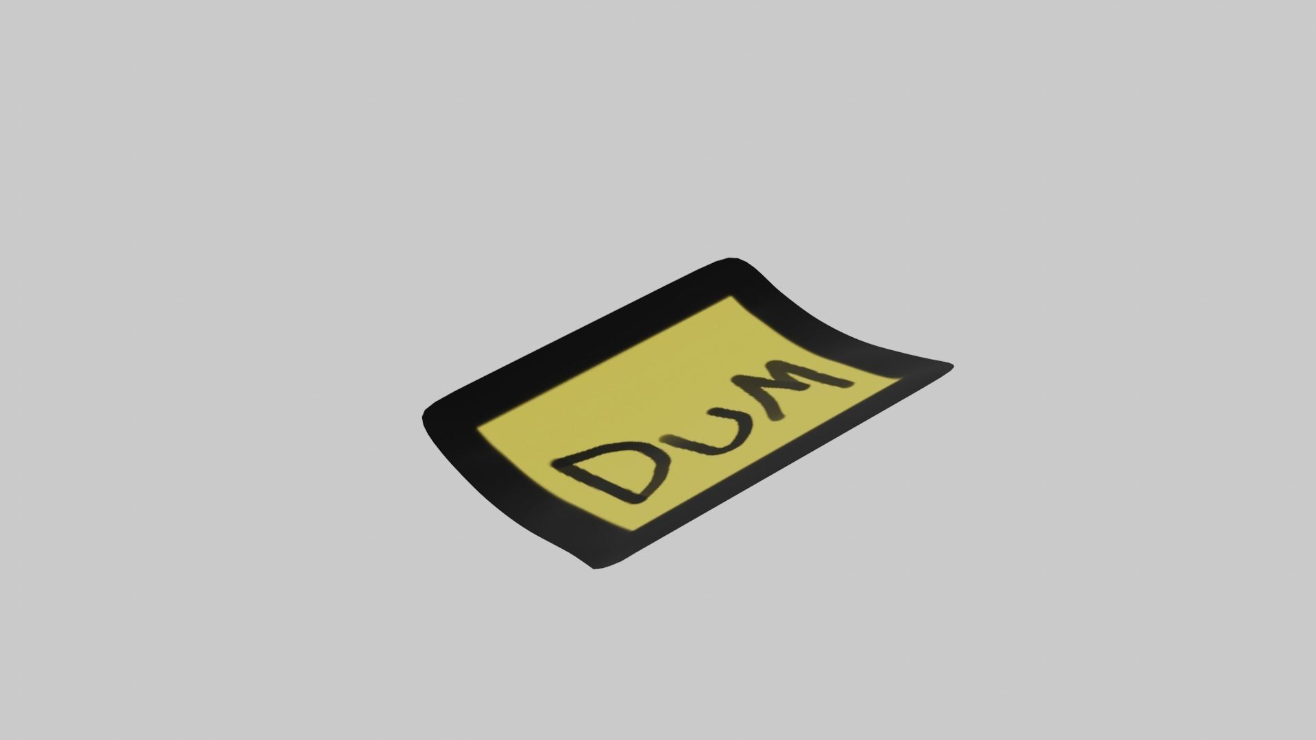 Dum Stick Note free 3D model | CGTrader