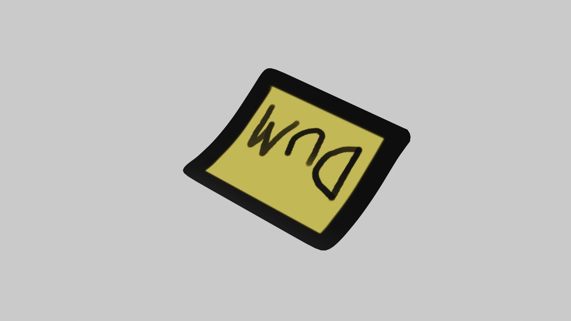 Dum Stick Note free 3D model | CGTrader