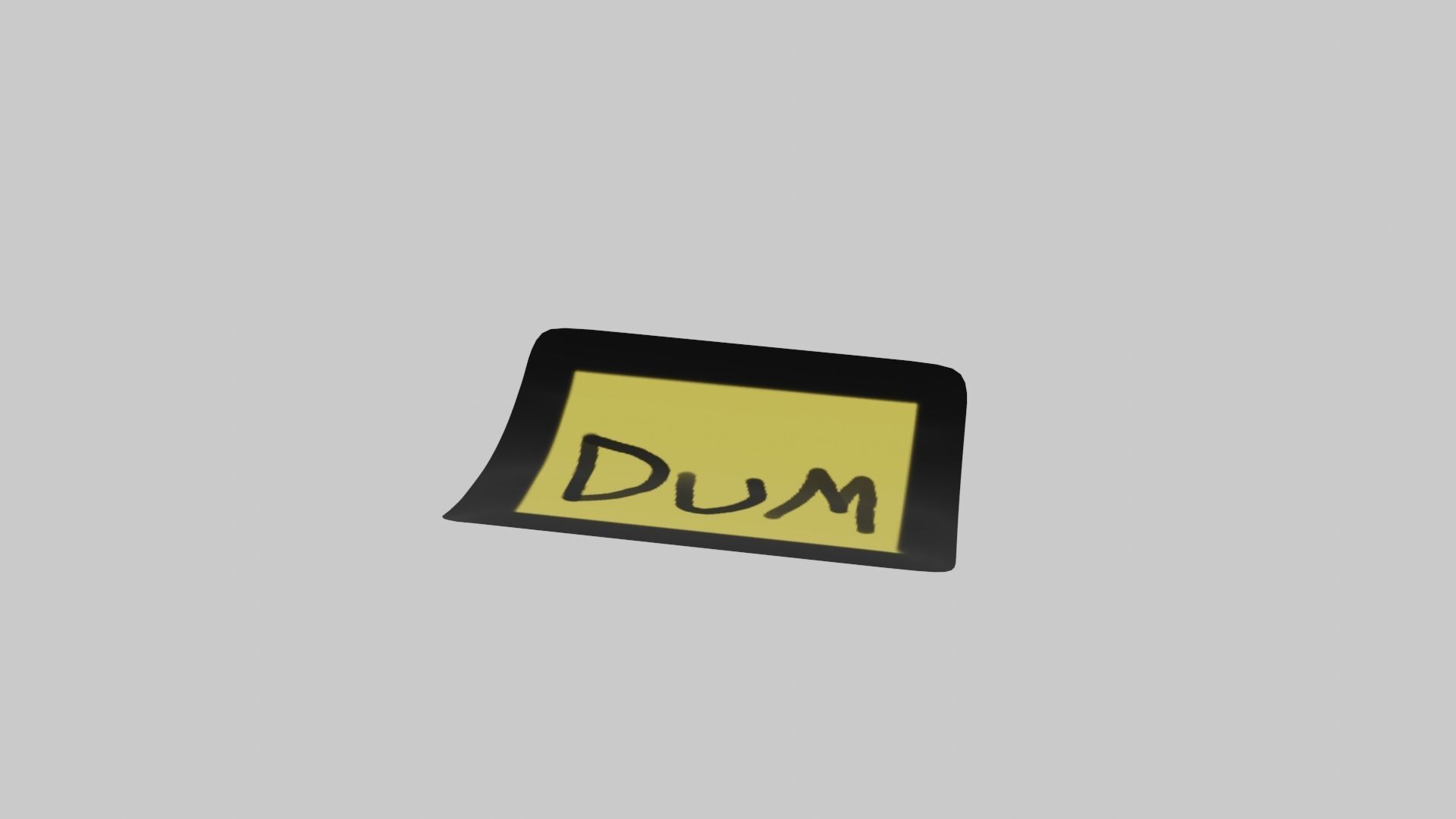 Dum Stick Note free 3D model | CGTrader
