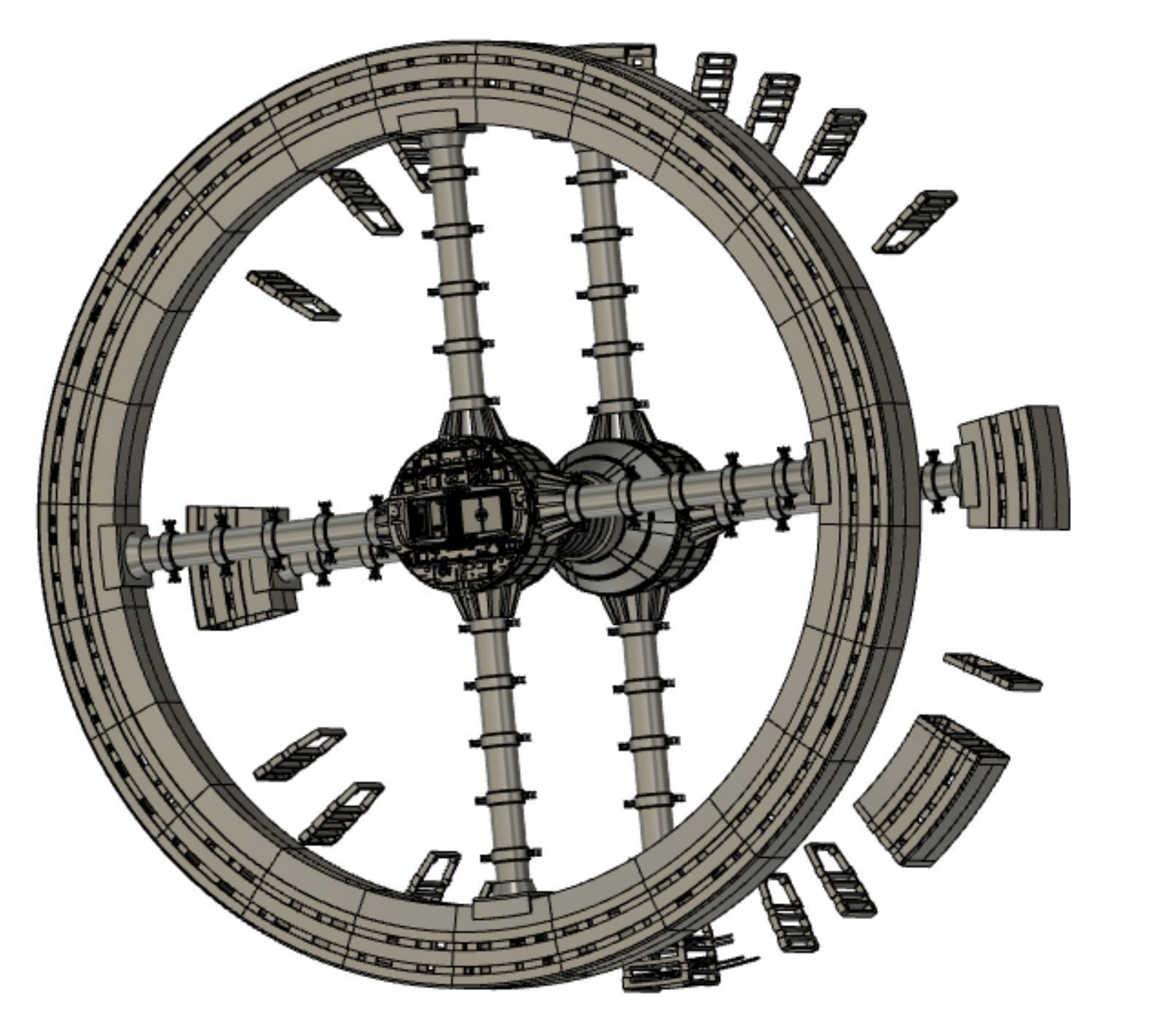 2001 A Space Odyssey Space Station 5 - STL Kit 3D model 3D printable ...