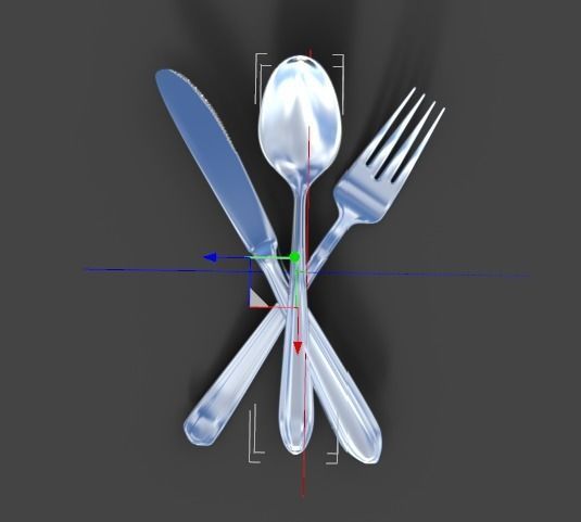 Paquete economico Cubiertos basicos 3D model | CGTrader