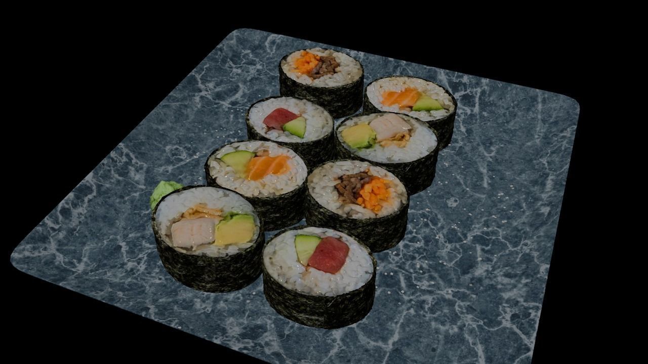 surtido de SUSHI 3D model | CGTrader