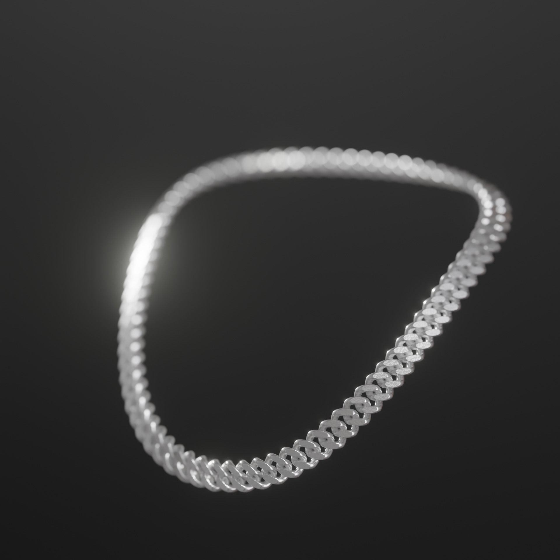 3D model Cuban link chain silver and gold VR / AR / low-poly | CGTrader