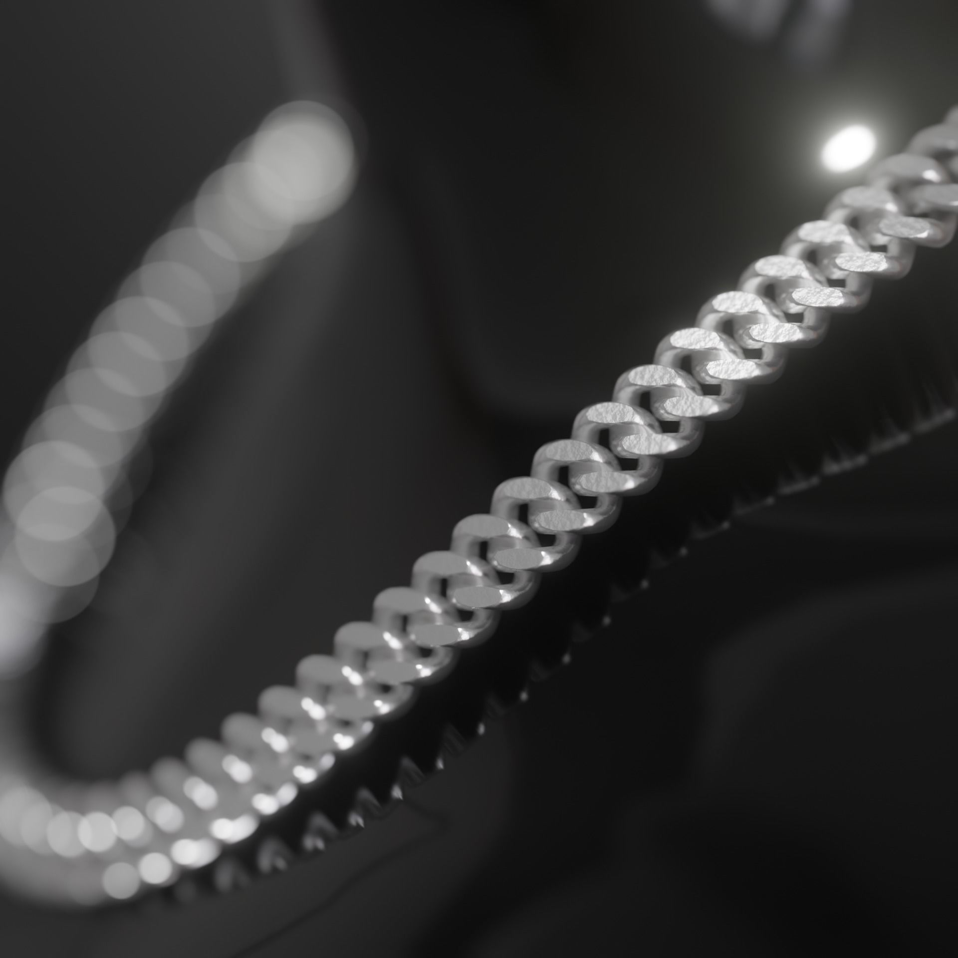 3D model Cuban link chain silver and gold VR / AR / low-poly | CGTrader