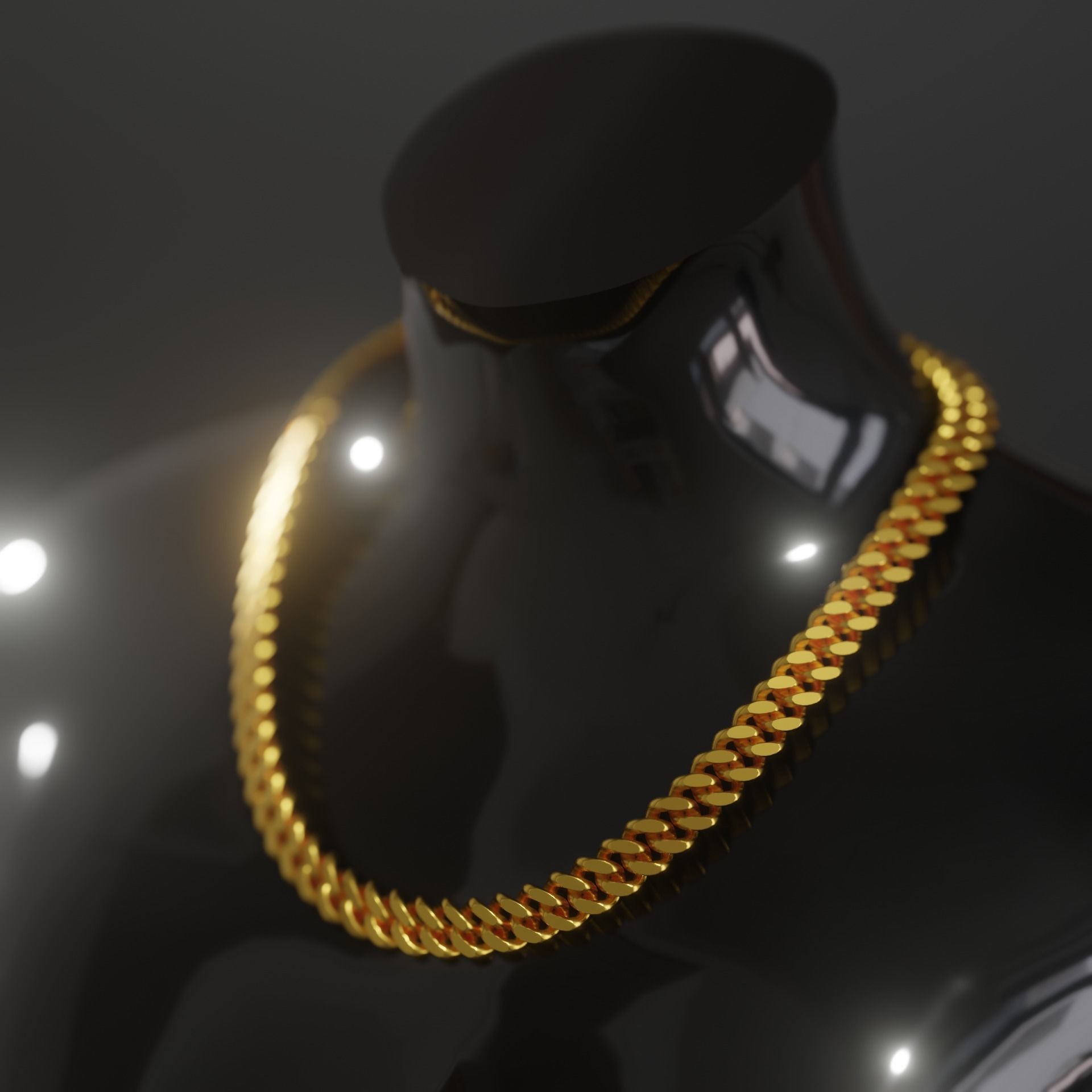 3D model Cuban link chain silver and gold VR / AR / low-poly | CGTrader