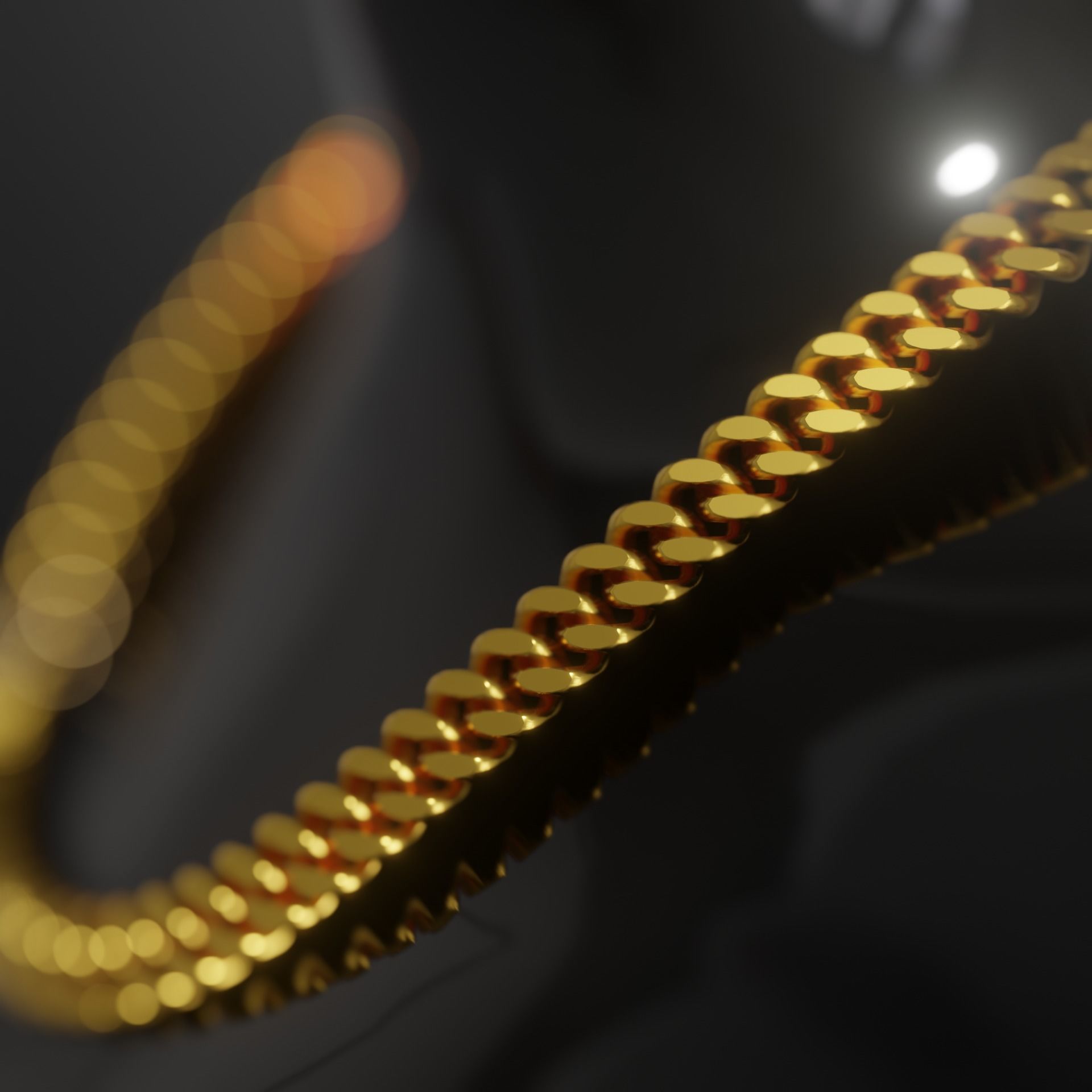 3D model Cuban link chain silver and gold VR / AR / low-poly | CGTrader