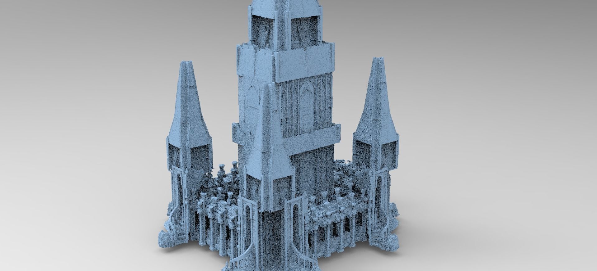 Third age Fort architecture Fort large 3D model | CGTrader