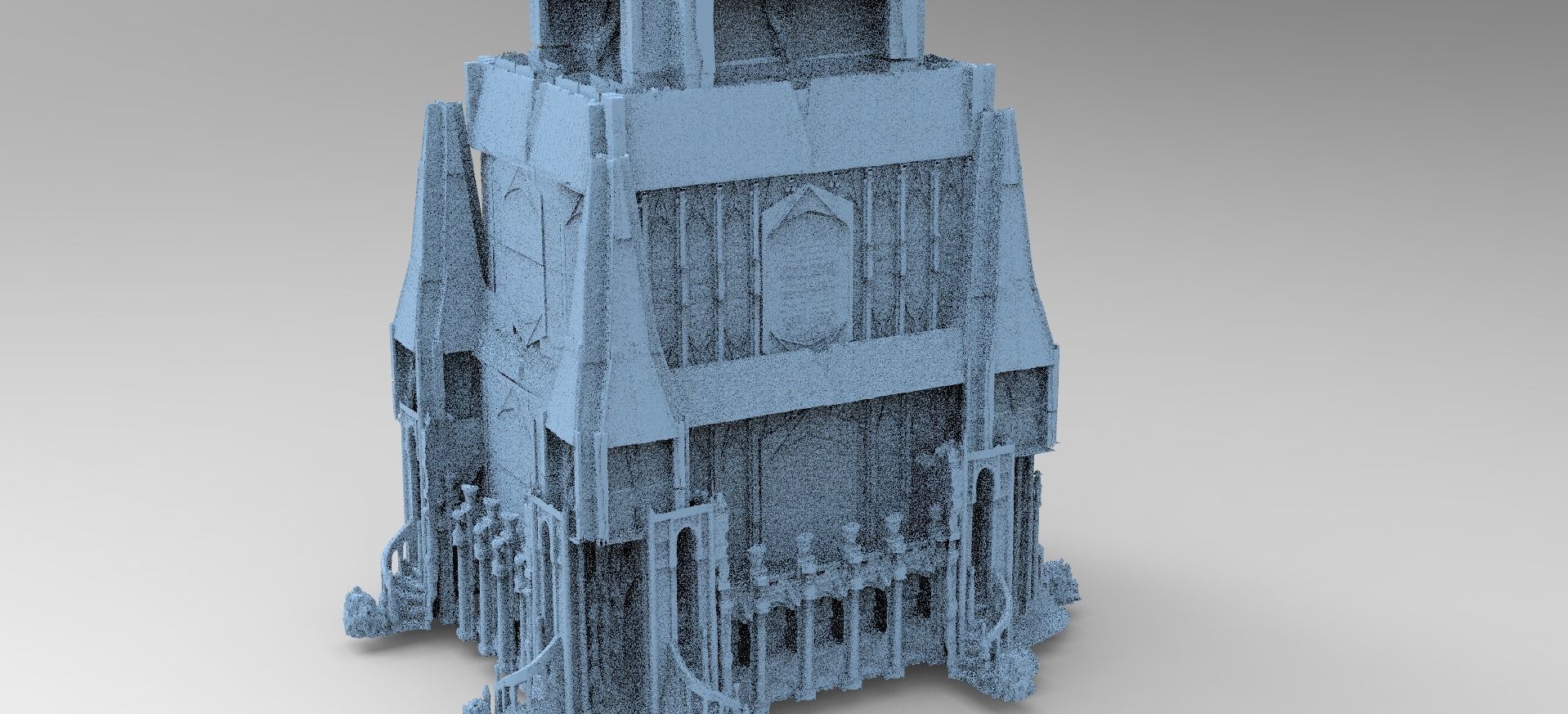 Dark Magic Fort architecture Tower large 3D model | CGTrader
