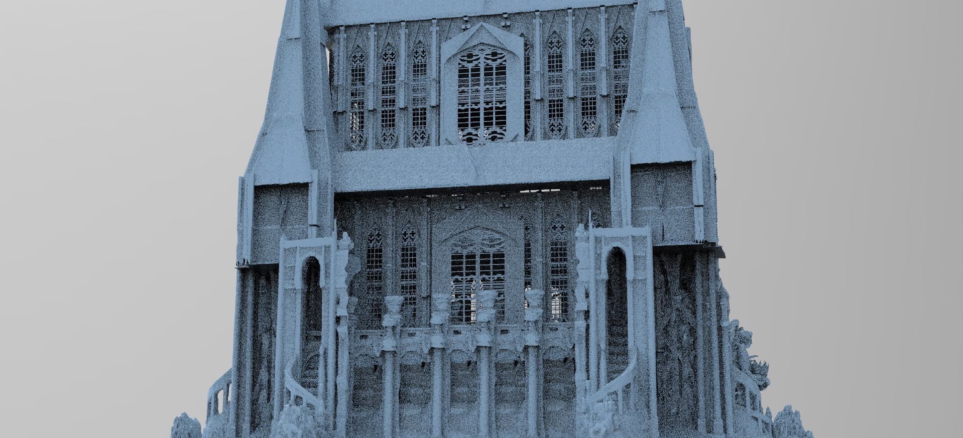 Dark Magic Fort architecture Tower large 2 3D model | CGTrader