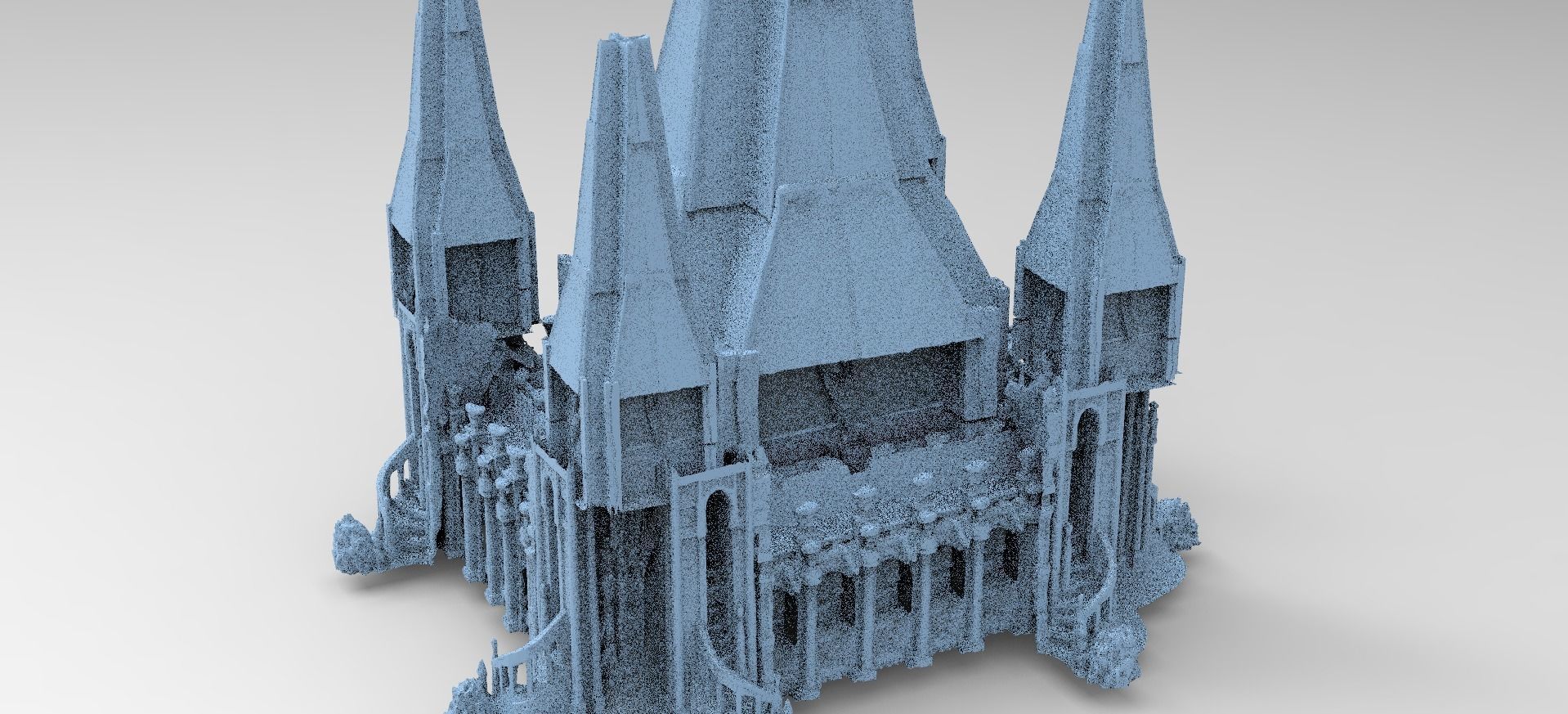Dark ages Fort architecture Tower large 3D model | CGTrader