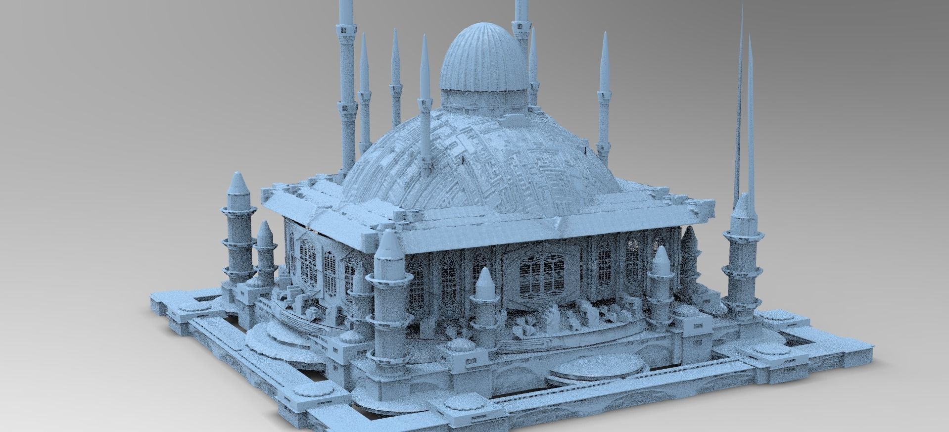 Baroque Persian Temple 3D model | CGTrader