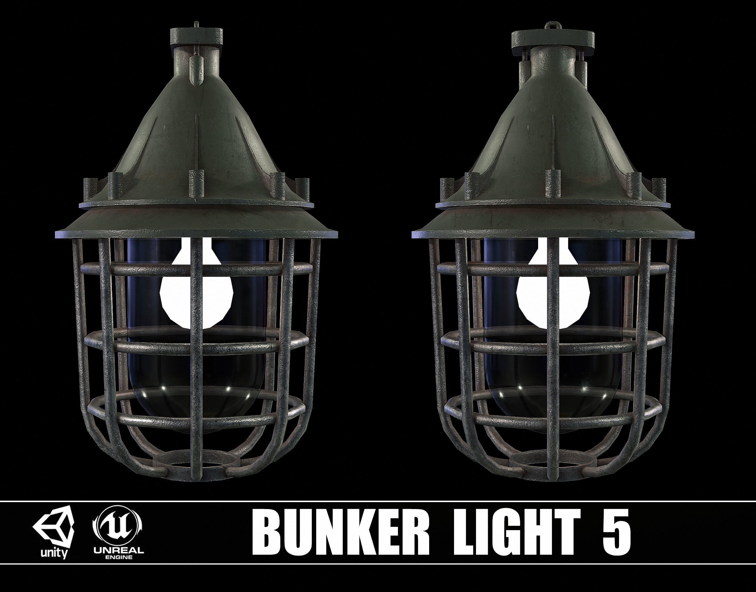3D model Bunker Light v5 VR / AR / low-poly | CGTrader