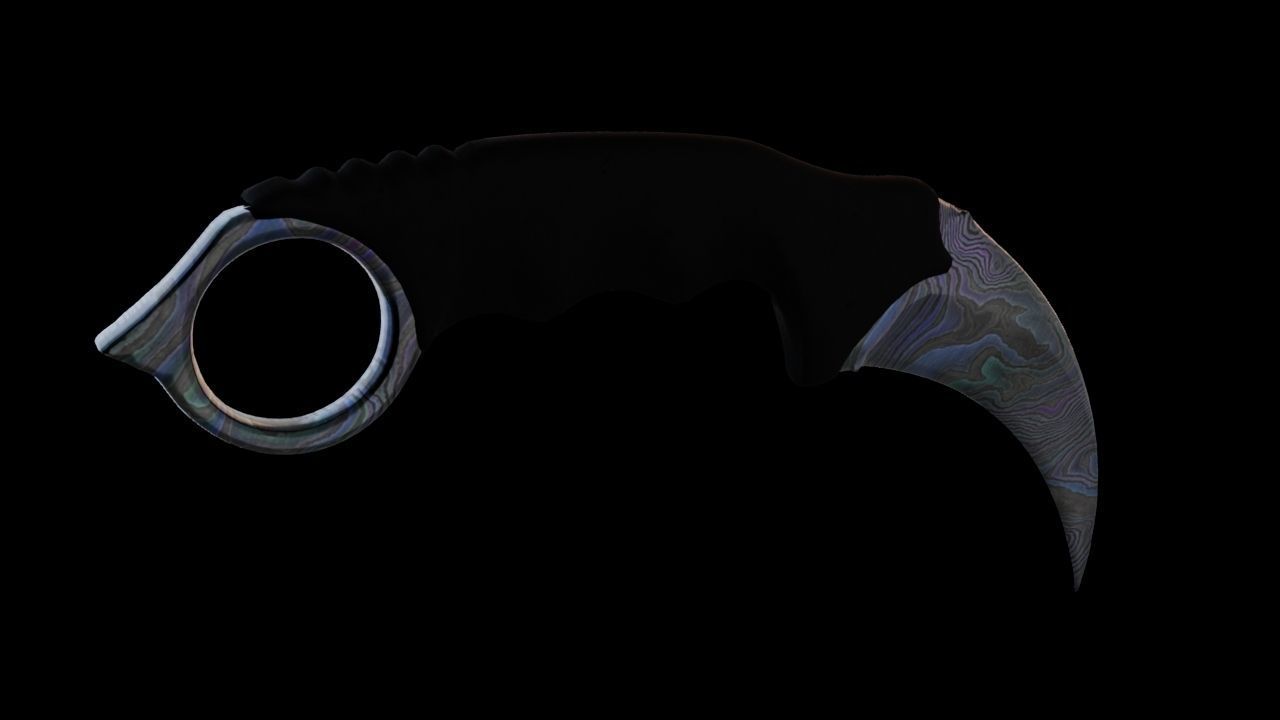 3D model CSGO style Karambit knife Printable VR / AR / low-poly | CGTrader