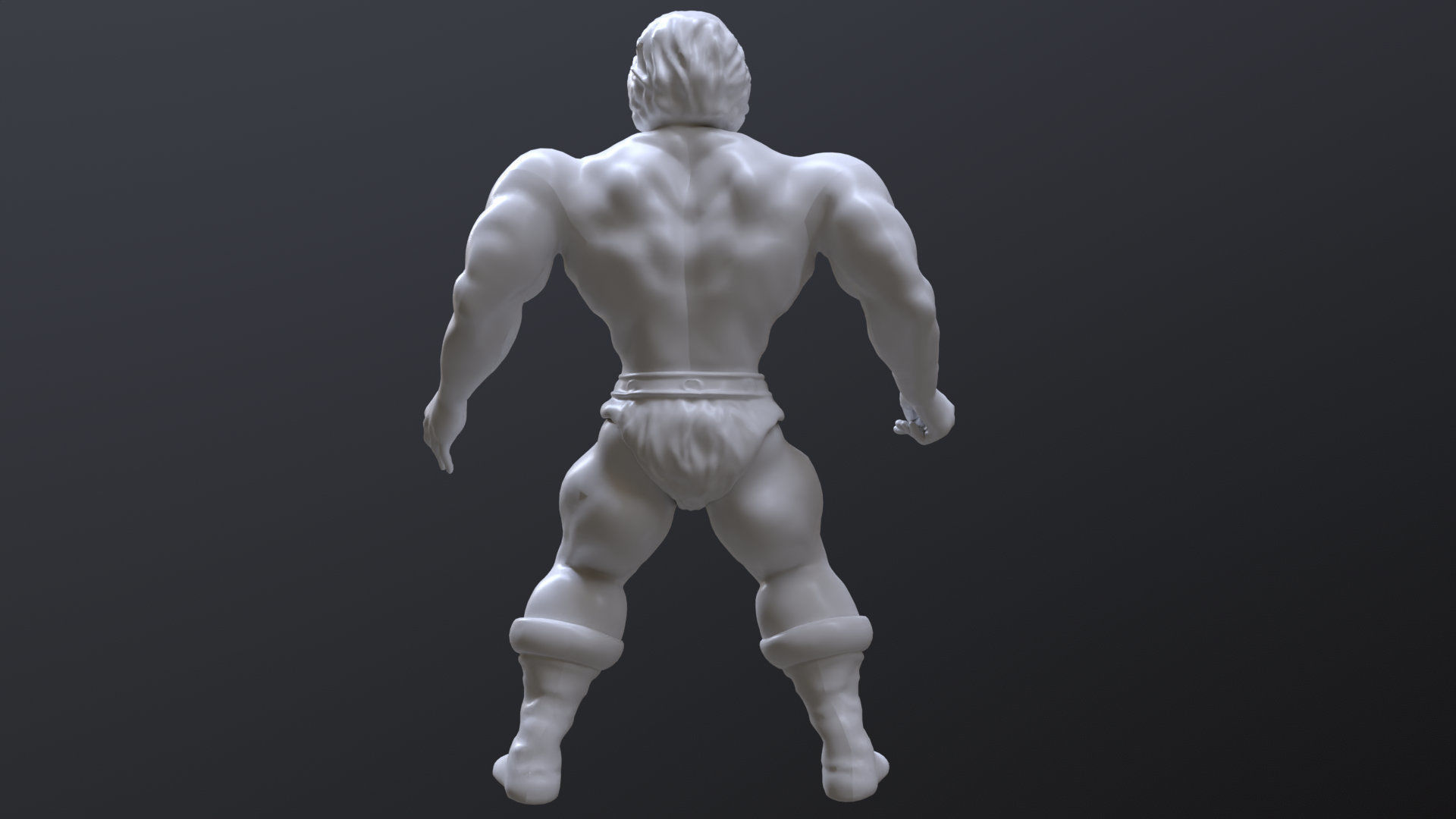 3D model He-Man realistc 1982 version animated VR / AR / low-poly ...