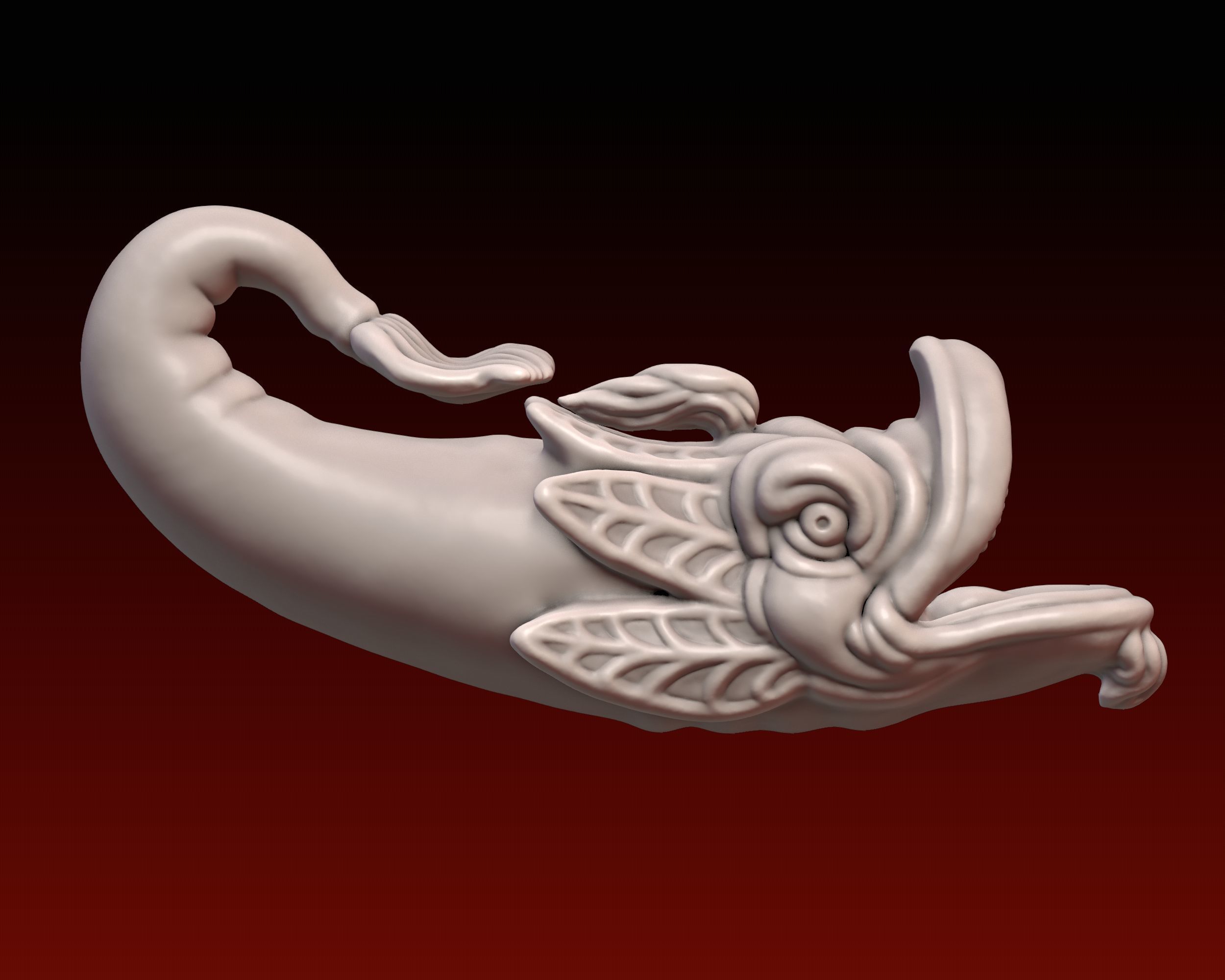Stylized Decorative Fish 3D model 3D printable | CGTrader