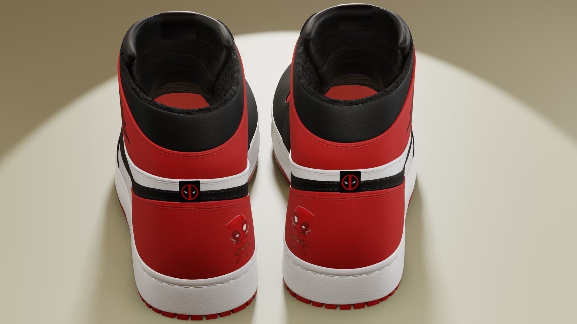 Air Jordan 1 Deadpool 3D model | CGTrader