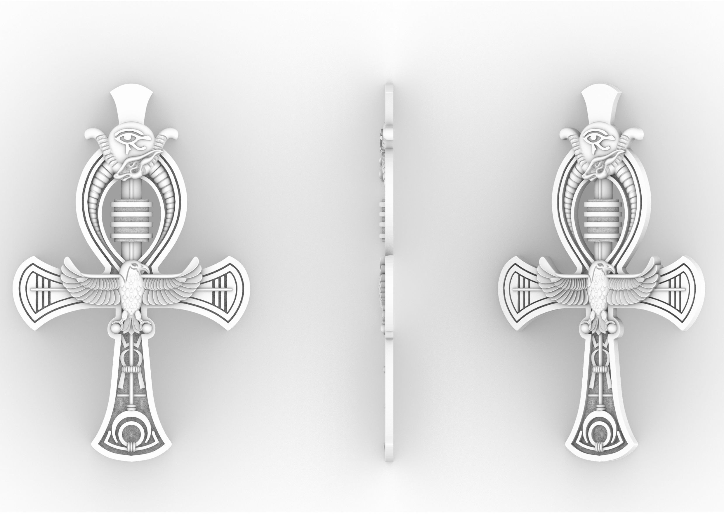 THE ANKH egyptian cross 3D model 3D printable | CGTrader