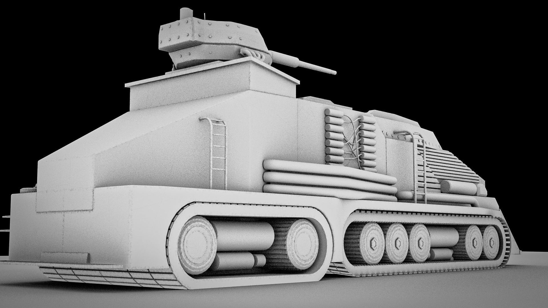 War machine Wall Breaker Tank Engine 3D model | CGTrader