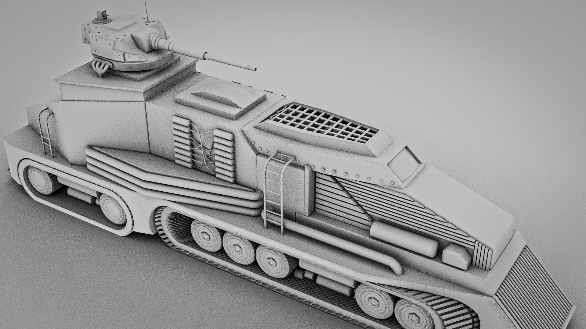 War machine Wall Breaker Tank Engine 3D model | CGTrader