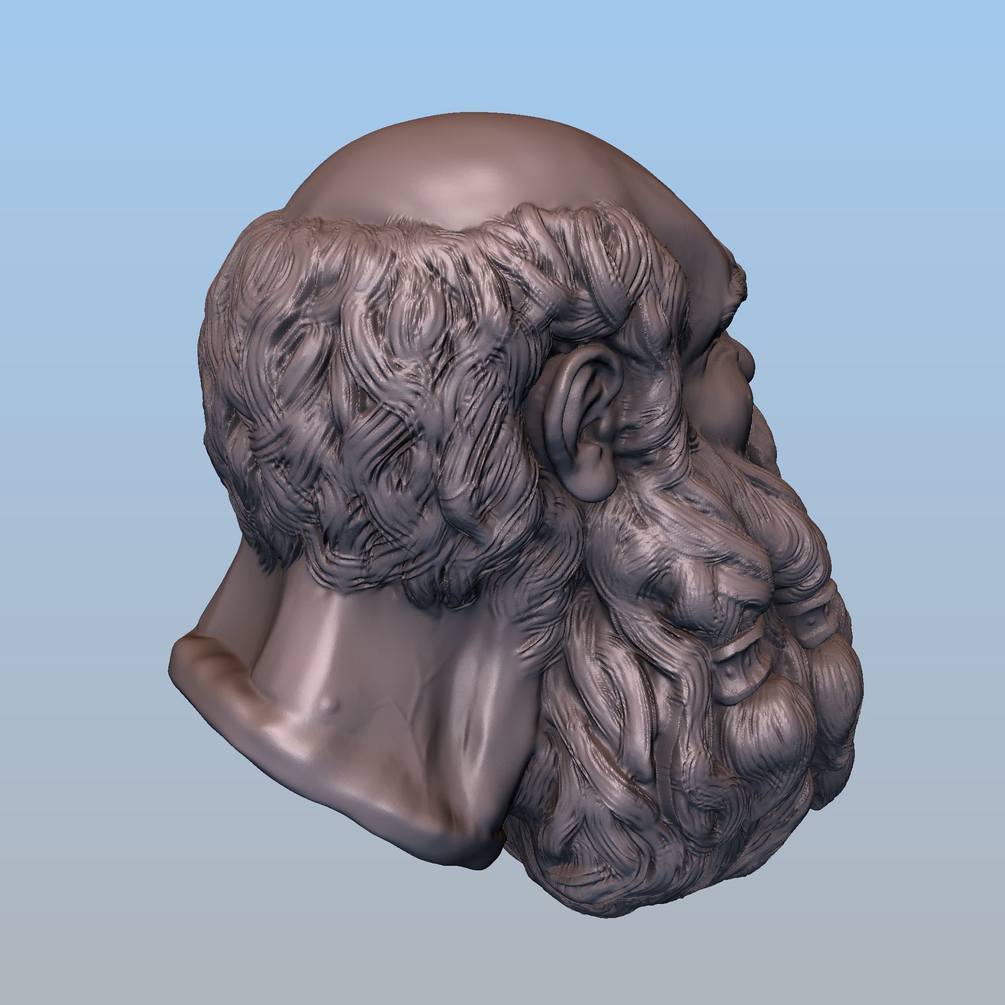 Dwarf Head 3D model 3D printable | CGTrader
