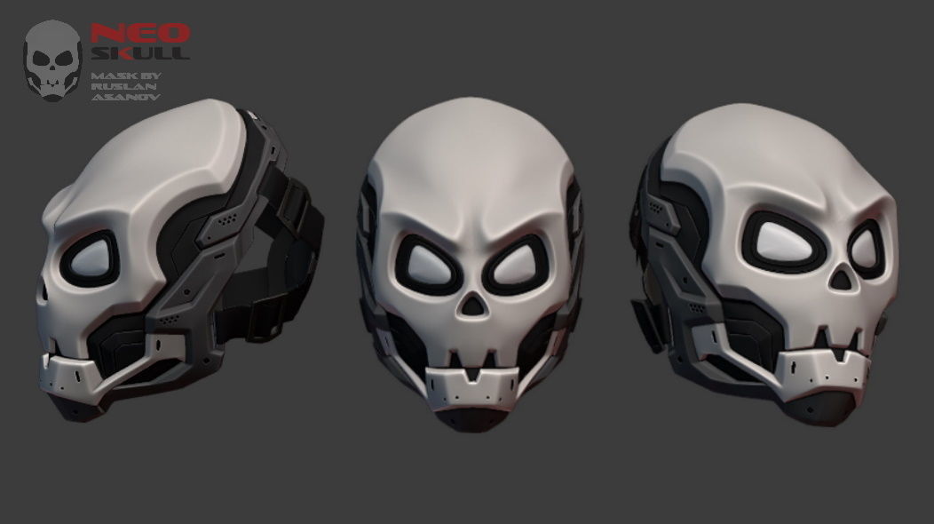 NEO SKULL - cosplay mask - digital STL file for 3D-Pprinting 3D model ...