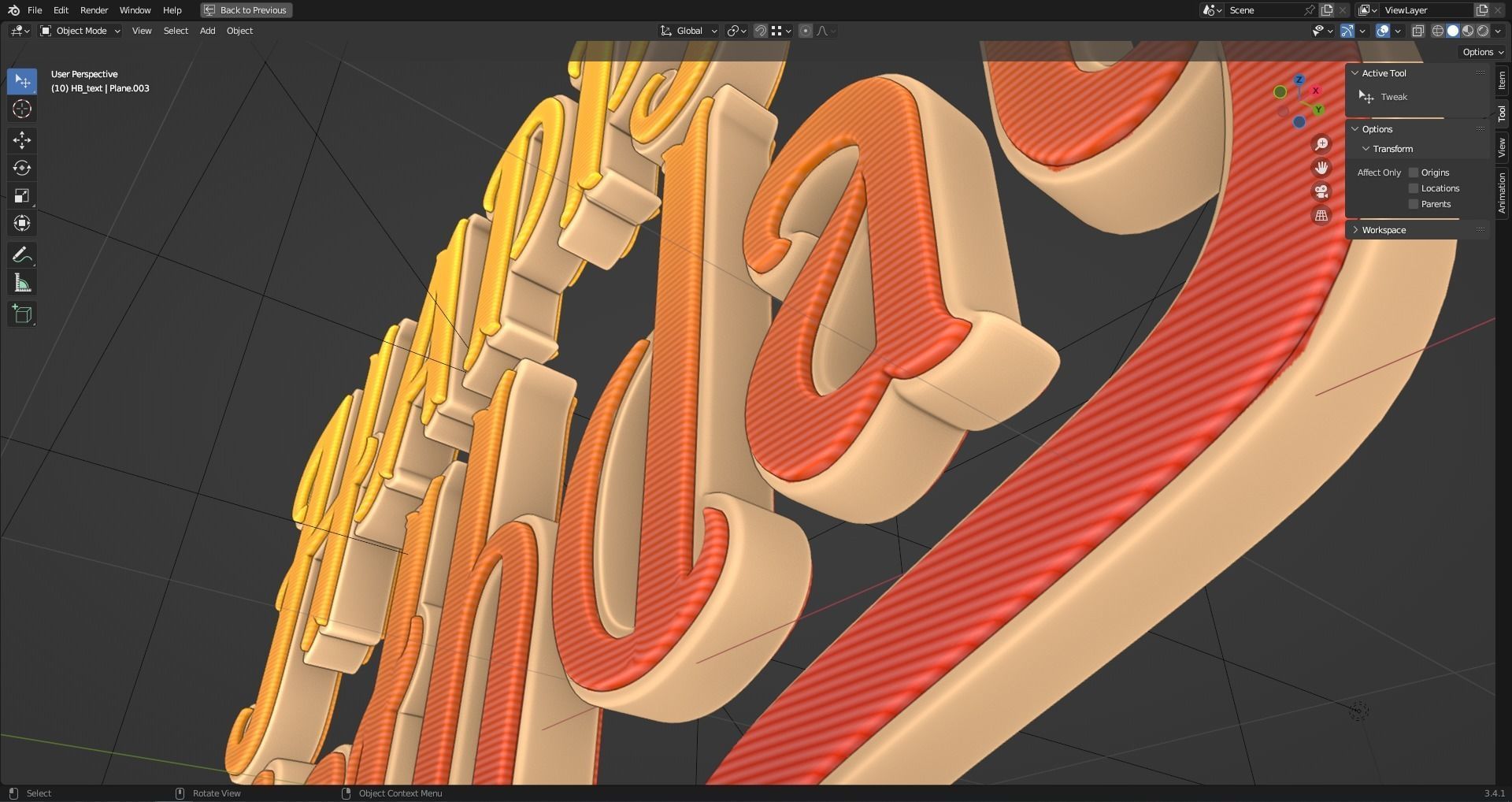 Happy Birthday Text 3D model | CGTrader